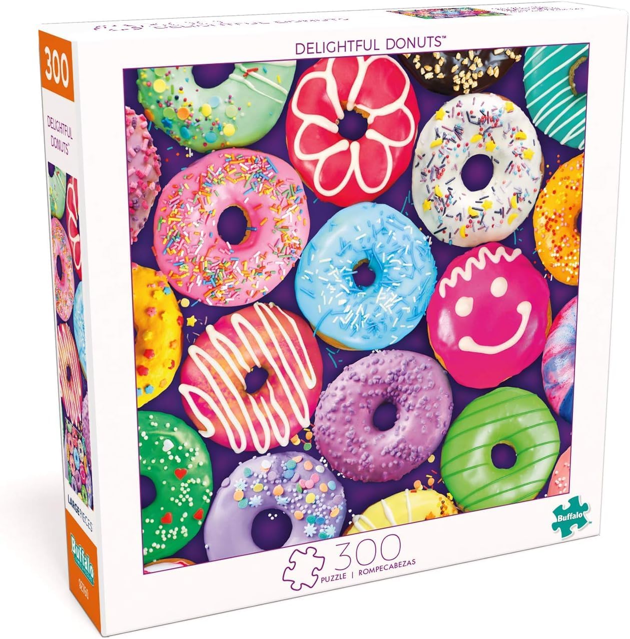 Buffalo Games - Delightful Donuts - 300 Large Piece Jigsaw Puzzle ...
