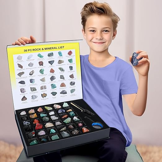 Amazon.com: BTYCityMao Rock Collection for Kids - 36pc Cool Rocks and ...