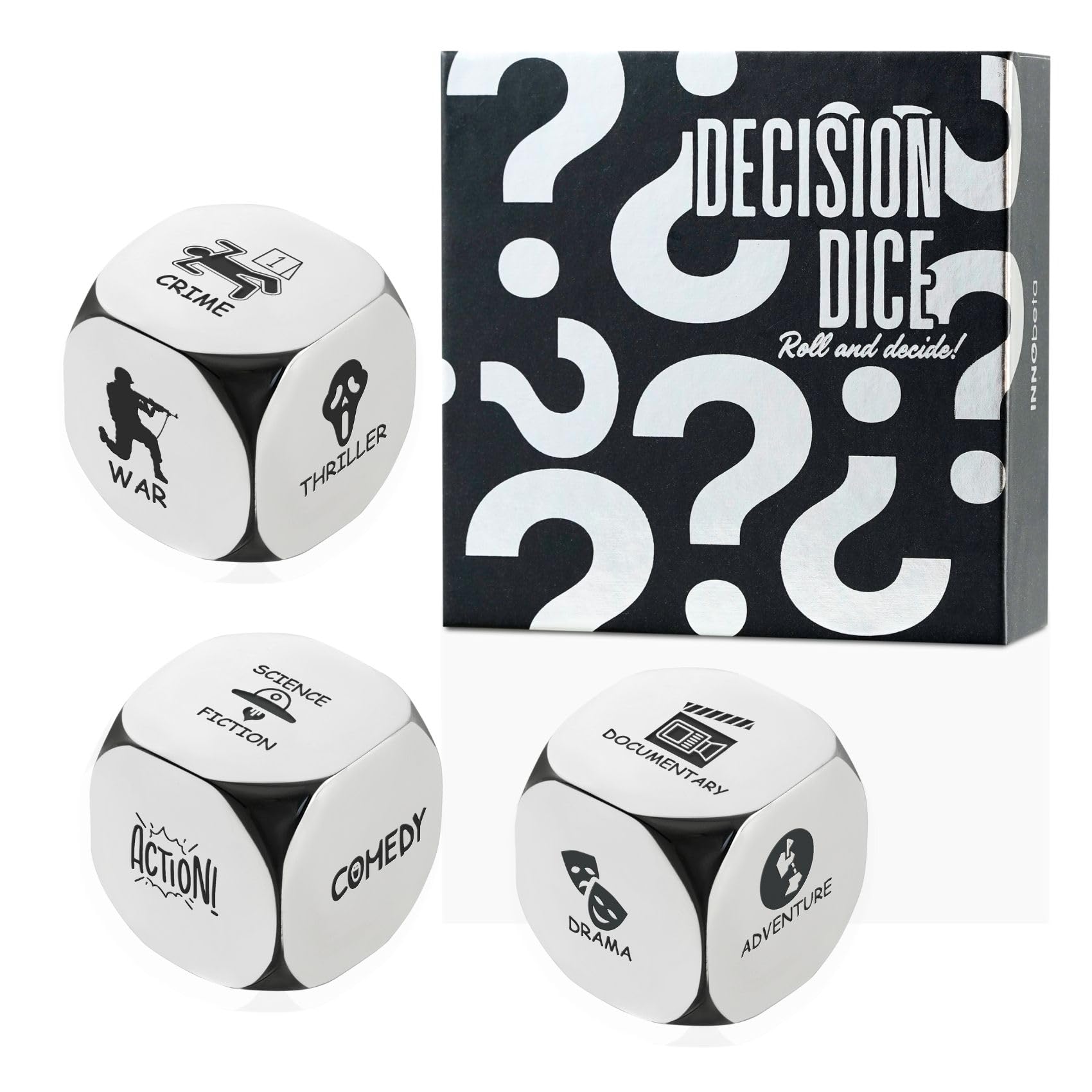 Amazon.com: INNObeta 3Pcs Movie Decision Dice, Movie Night Party Favor ...