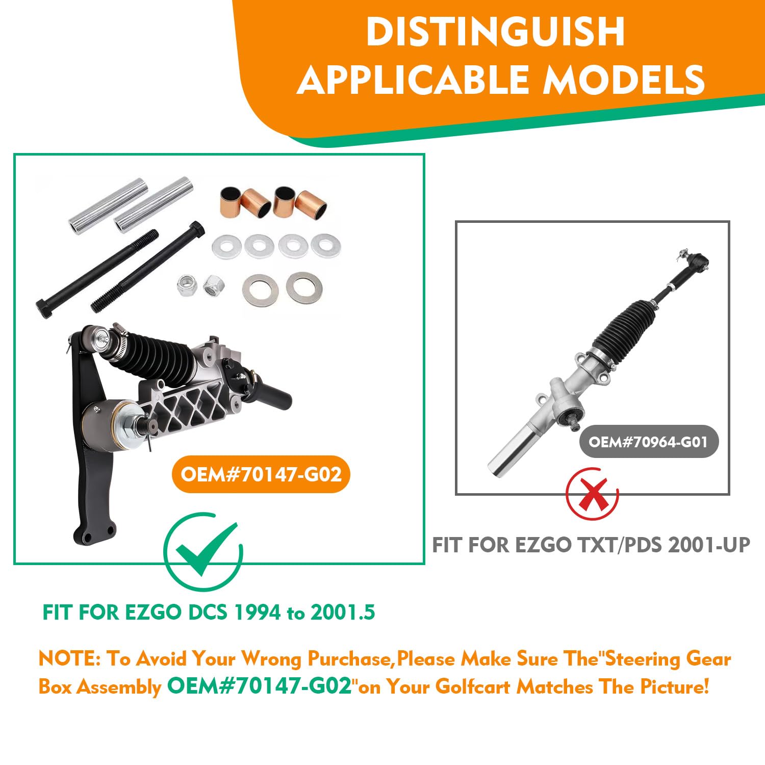 Snapklik.com : CLUBRALLY Golf Cart Spindle King Pin Tube Bushing Repair Kit