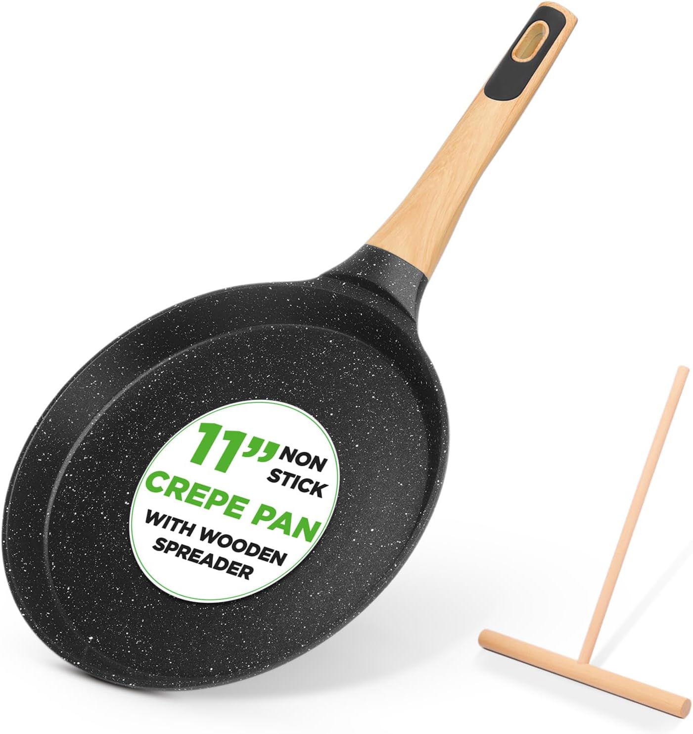 Amazon.com: NutriChef 12 Inch Crepe Pan Non Stick, Ideal for Pancakes ...