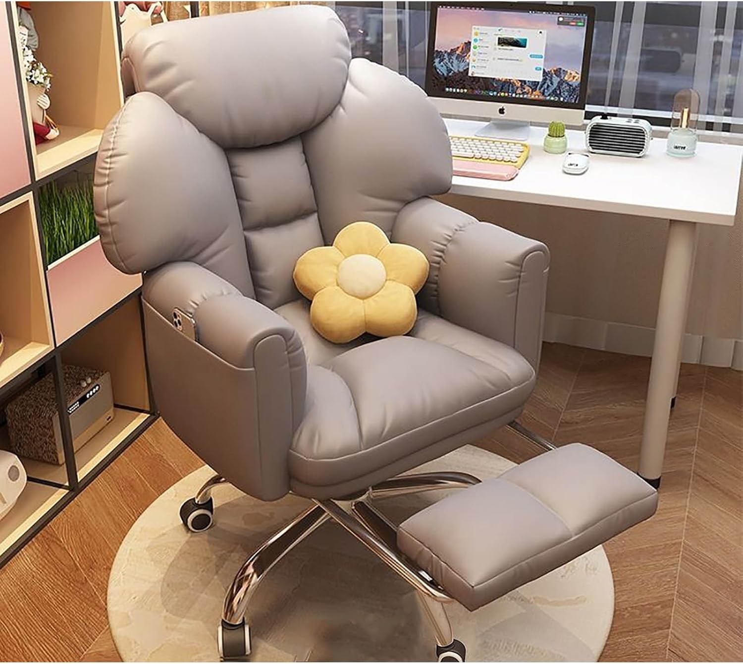 Amazon.com: SUBVERS Fabric Office Chair Ergonomic Computer Chair Lumbar ...