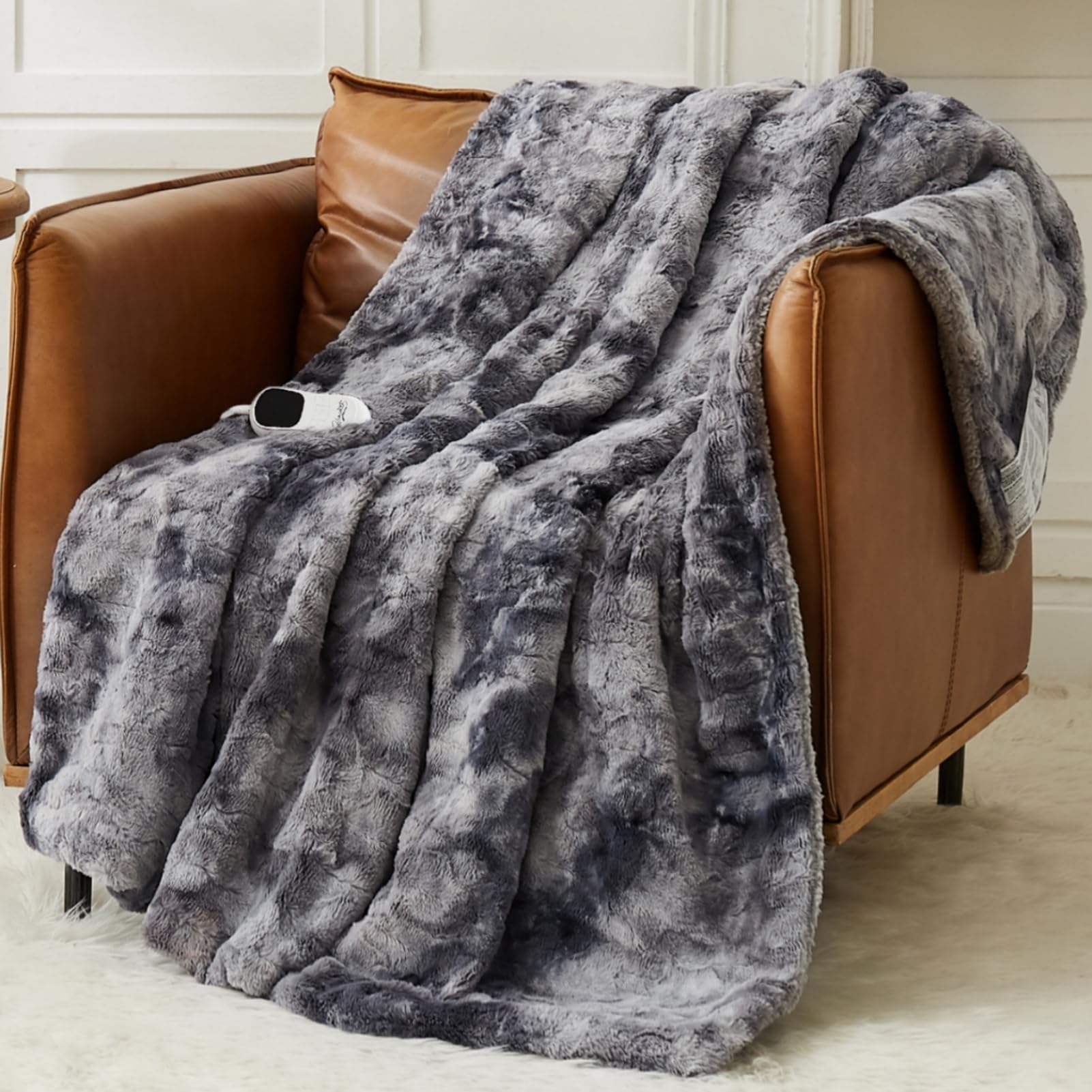 Amazon.com: Homemate Heated Blanket Electric Throw - 50x60 Heating ...