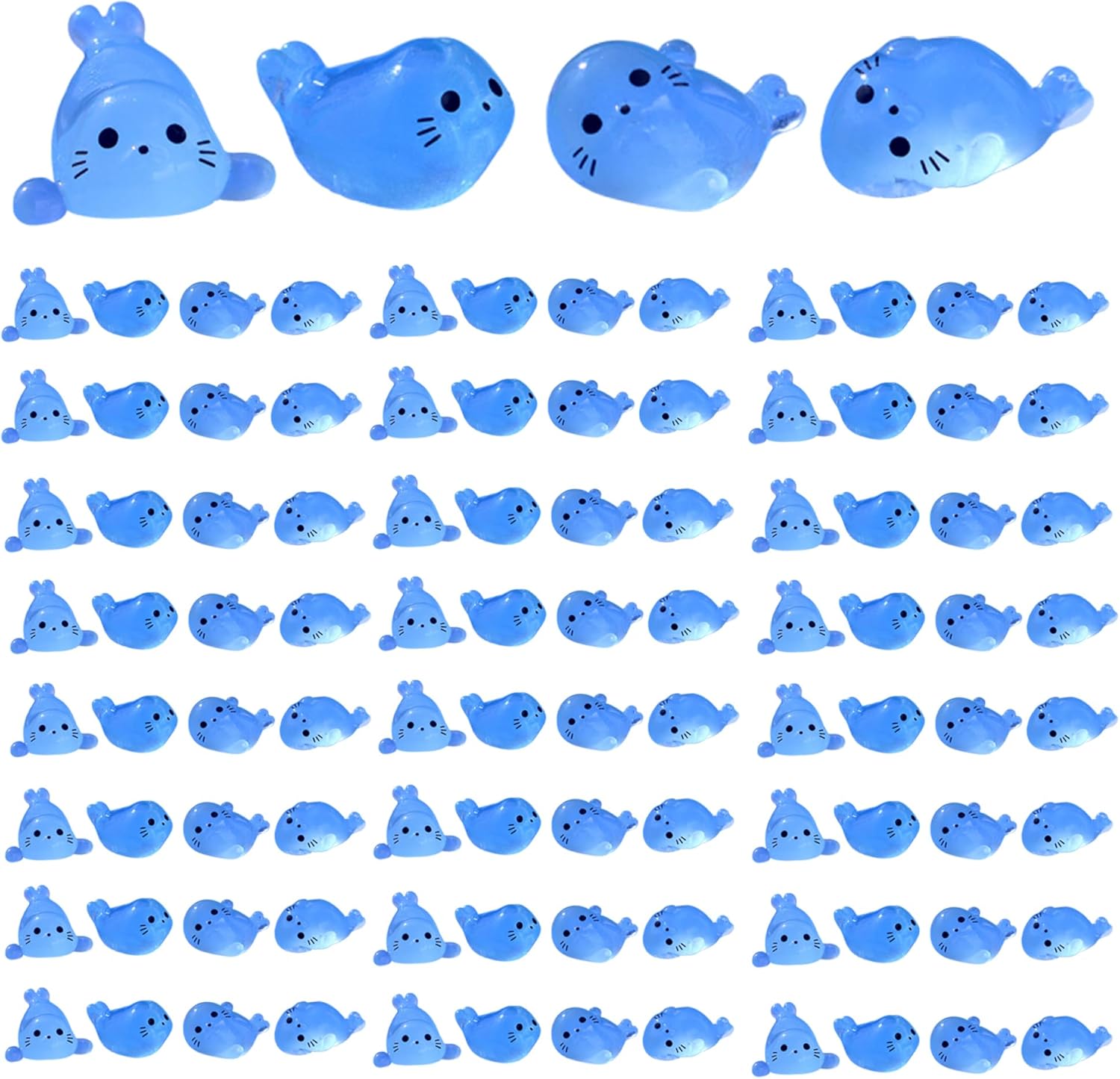 Amazon.com: Pastoralist Mini Animals Figures to Hide,100Pcs Mini Resin ...