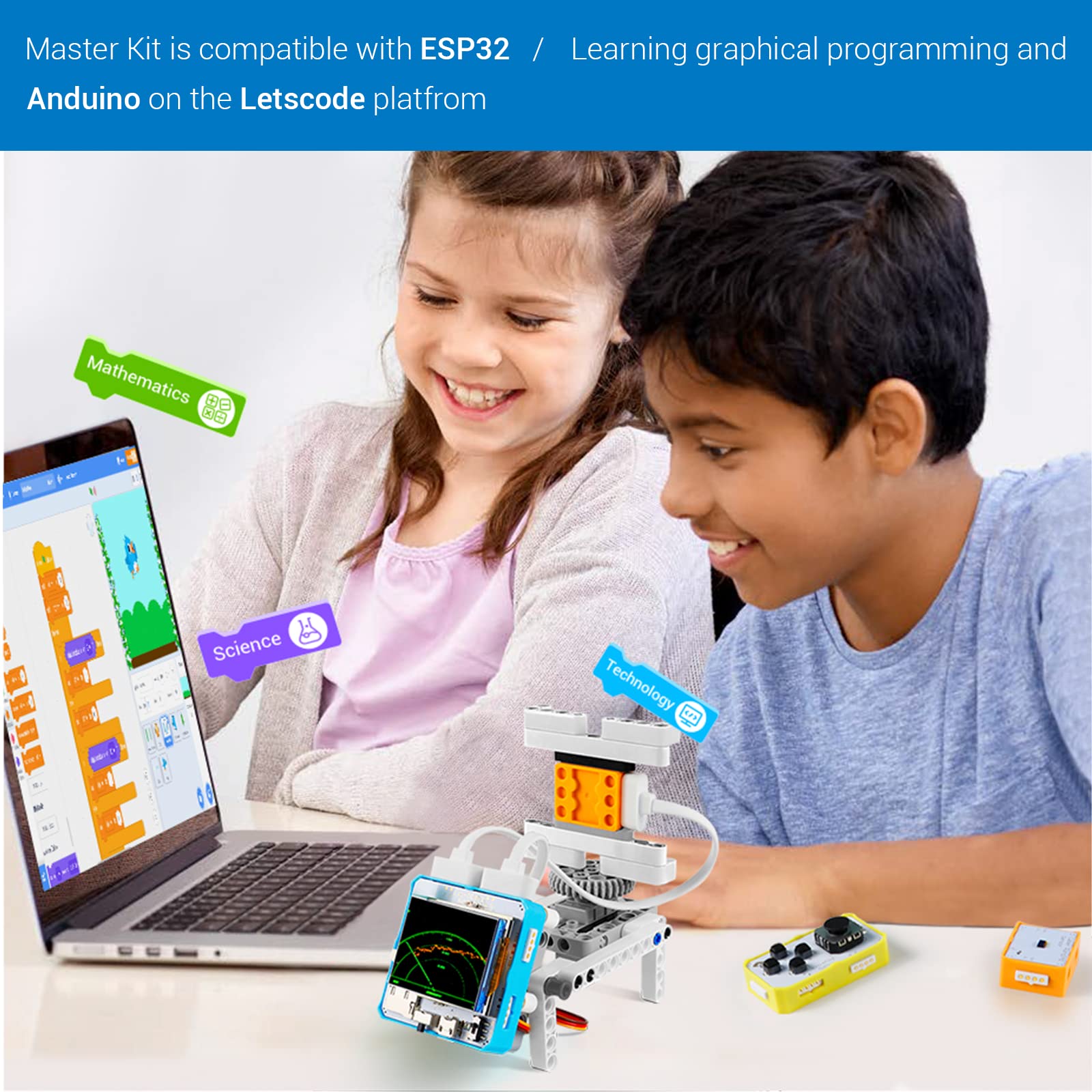 Snapklik.com : Programming Learning Kit, 3-in-1 Coding Block Toy For Kids 10+, Compatible