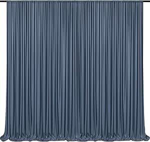 Amazon.com : LATETOMT 20x10ft Dusty Blue Photo Backdrop Drapes Holiday ...