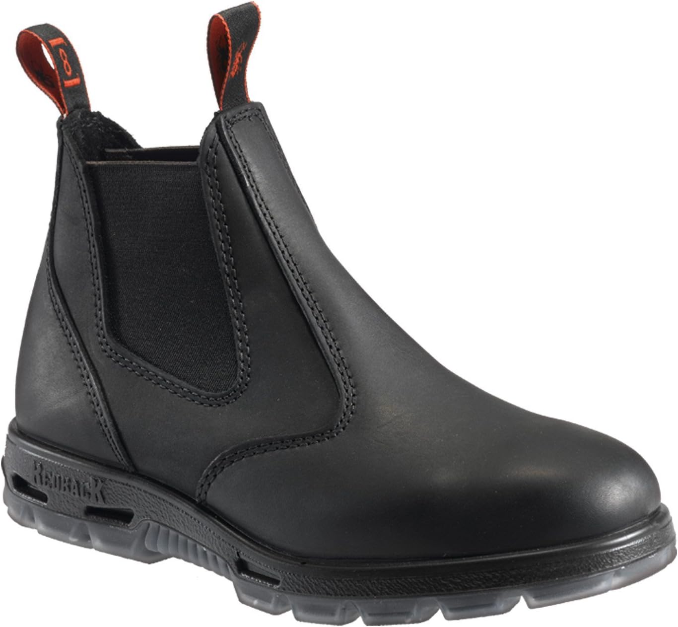 RedbacK Men's Work Boots UBBK Black Easy Escape Chelsea Bobcat Slip On ...