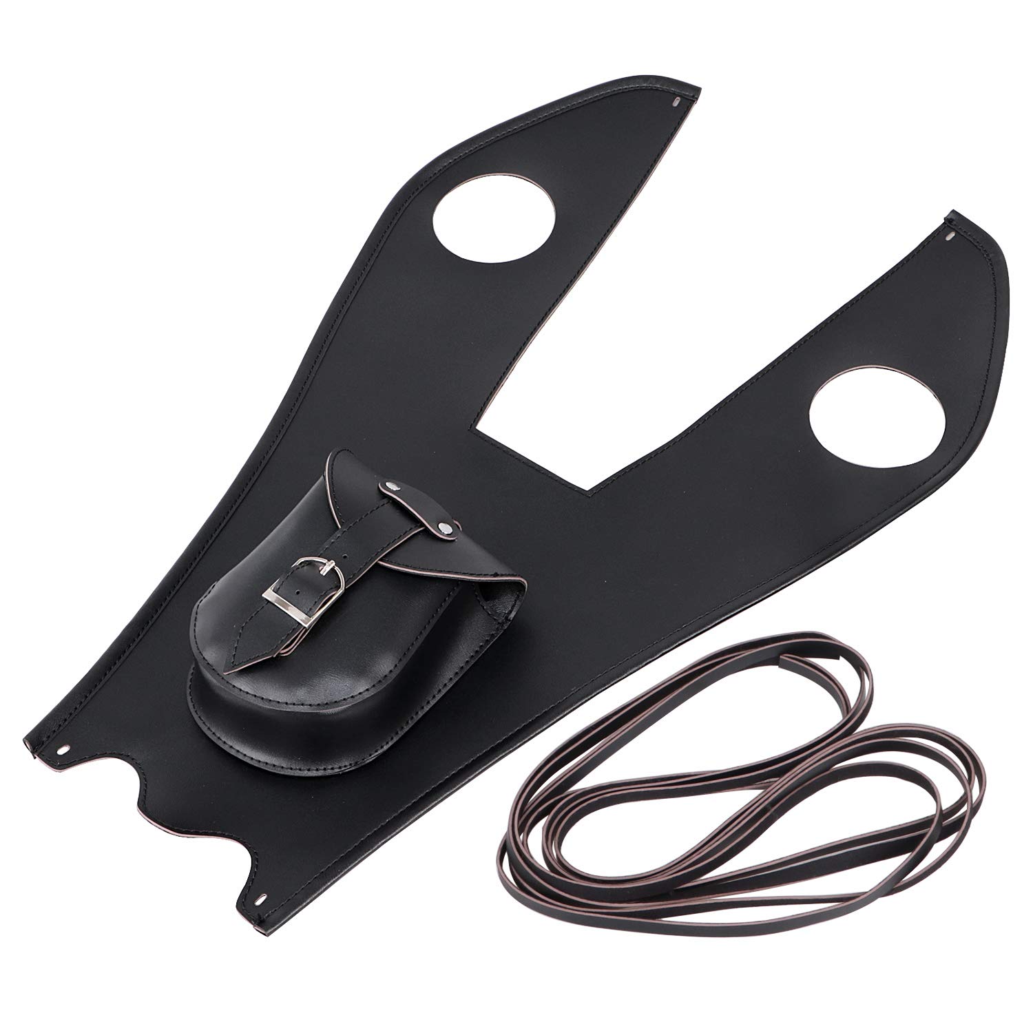 Amazon.com: SHMTOOL Motorcycle Leather Gas Tank Bag Cover Pad Chap Bib ...