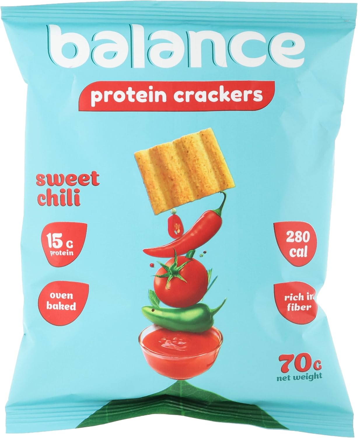 Balance Premium Bread snack protein crackers - Sweet Chili - 20 Piece ...