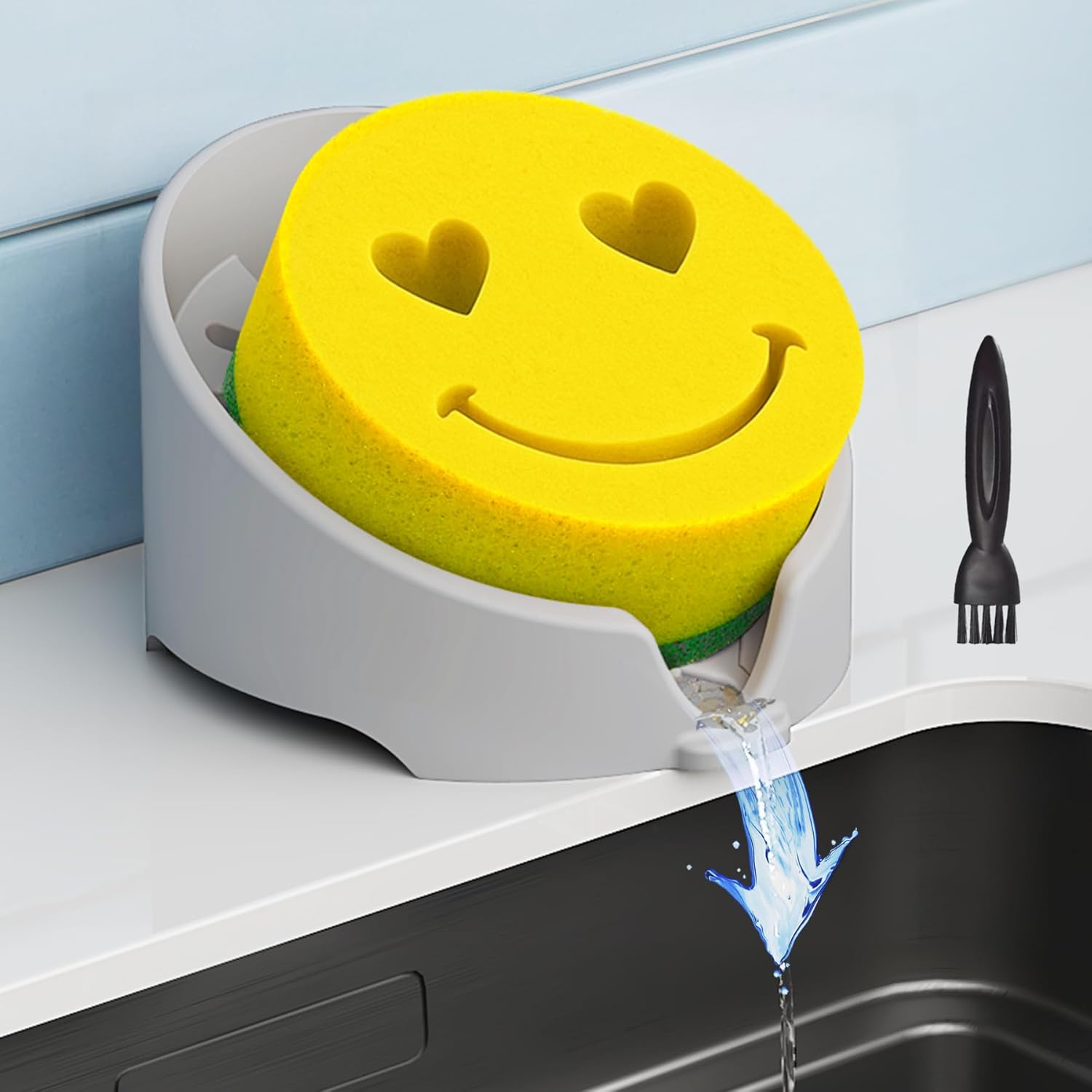 Amazon.com - NiHome Silicone Sponge Holder Compatible with Scrub Daddy ...