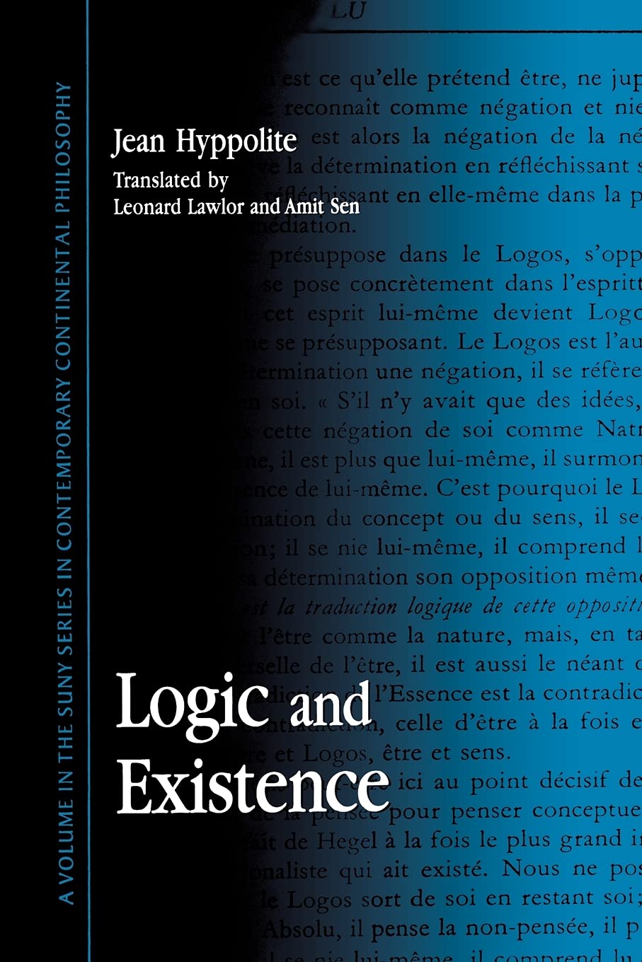 Logic and Existence: Hyppolite, Jean: 9780791432327: Amazon.com: Books