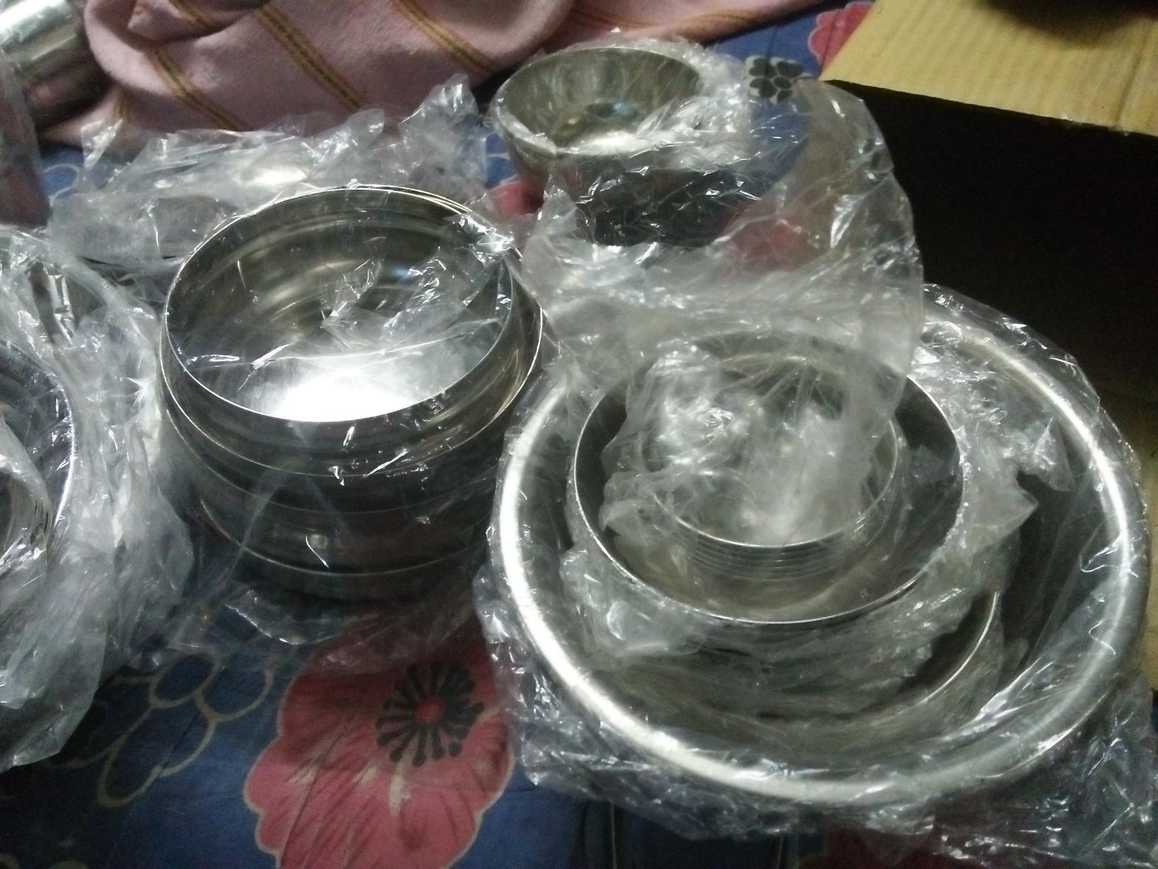 Kitchen Pro Stainless Steel Dinner Set of 61 Pcs : Amazon.in: Home ...