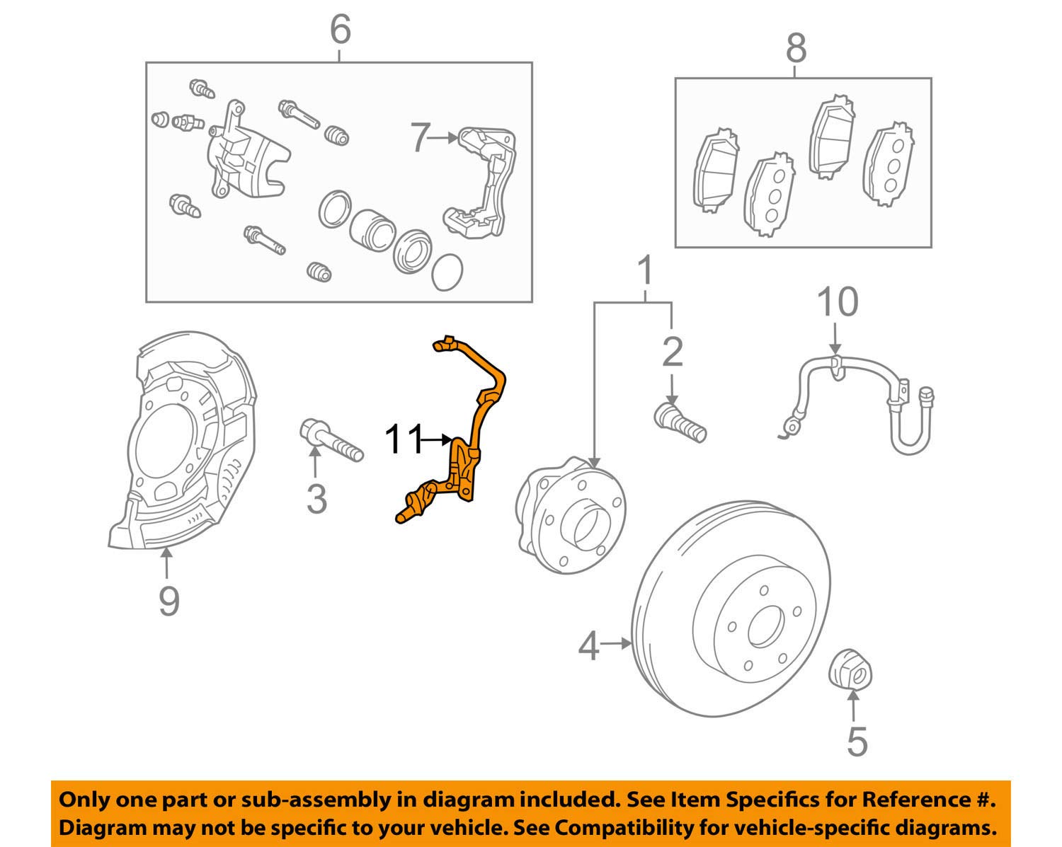 Amazon.com: Toyota (89542-47030) ABS Wheel Speed Sensor : Automotive