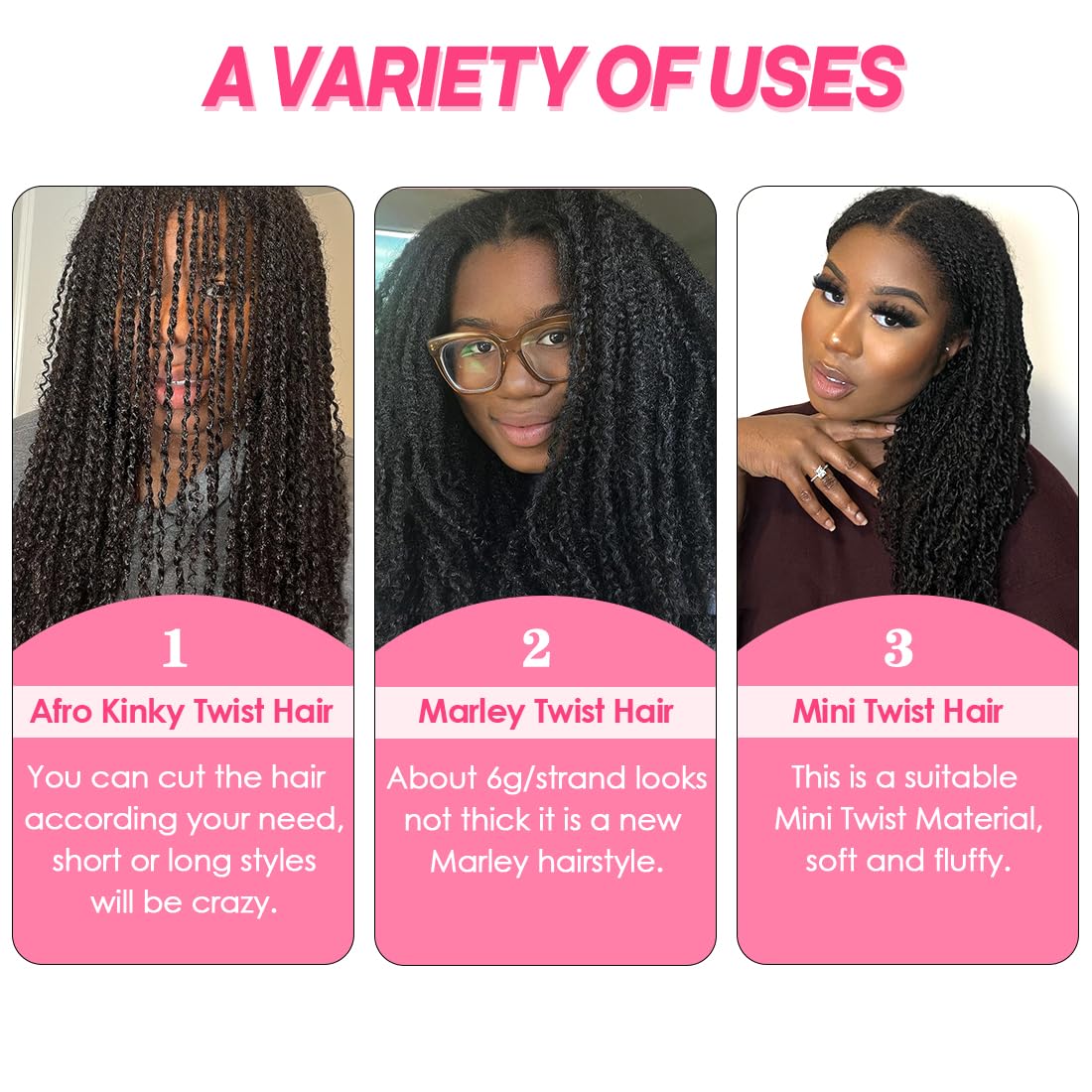 Mini Marley Twist Marley Twists | Small Shoulder Length | Pretoria