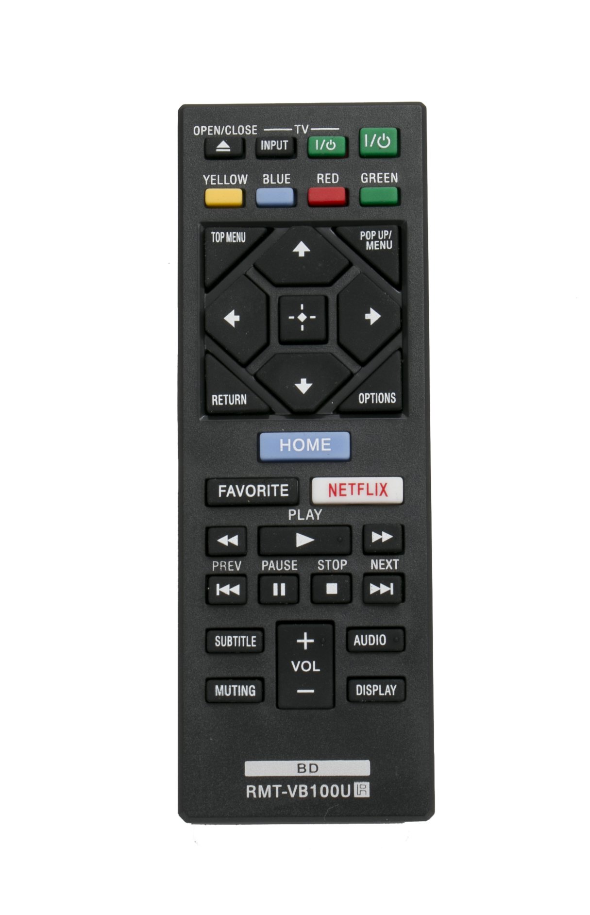 Amazon.com: RMT-VB100U Replace Remote Control Work for Sony Blu-ray DVD ...