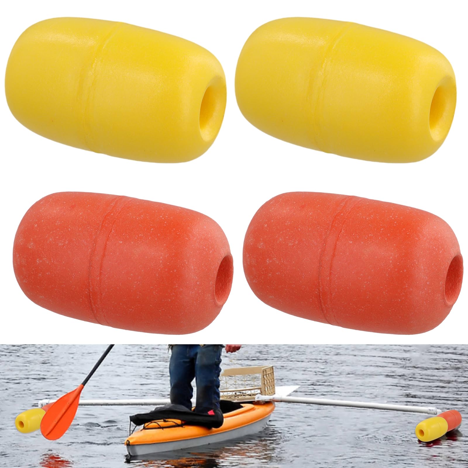 Snapklik.com : 4 PCS Deep Water Floats, Crab Trap Floats, 43” X 28 ...
