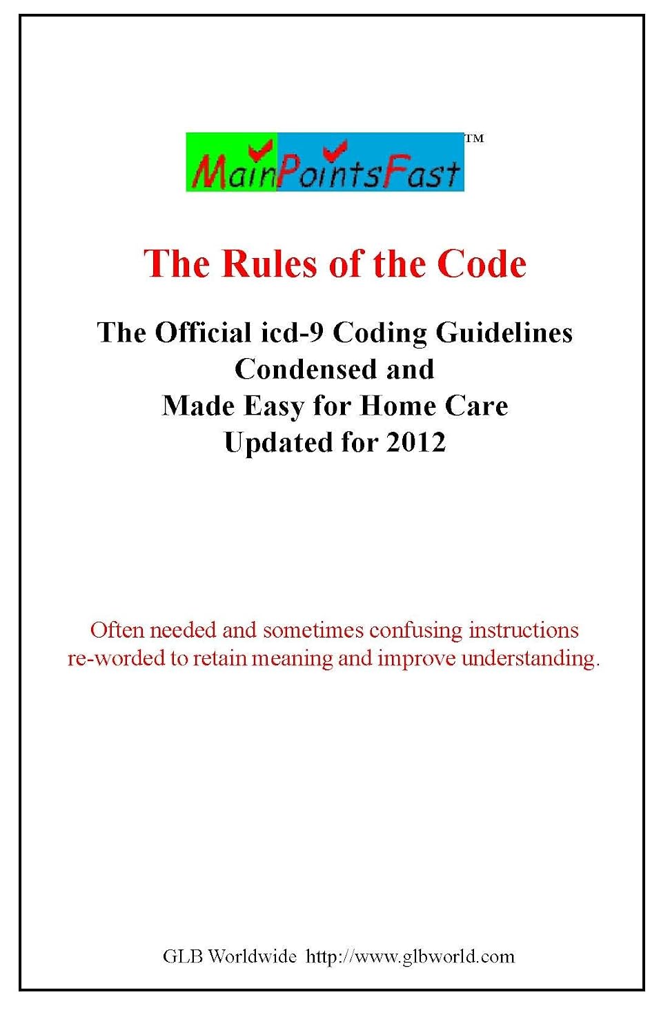 Rules of the Code: The Official icd-9 Coding Guidelines: Amazon.com: Books