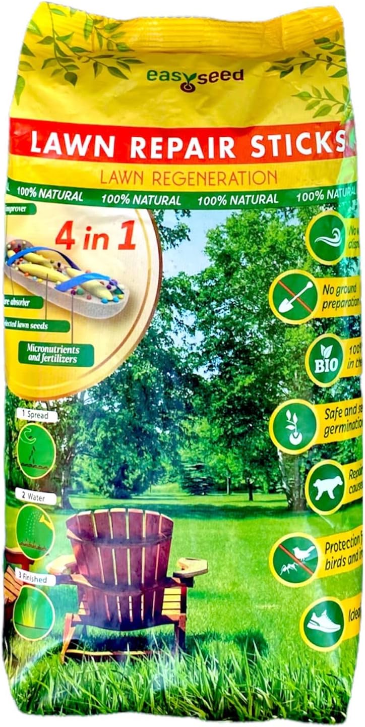 easyseed Lawn Patch Repair Coated Grass Seeds Fast Growing Premium Hard ...