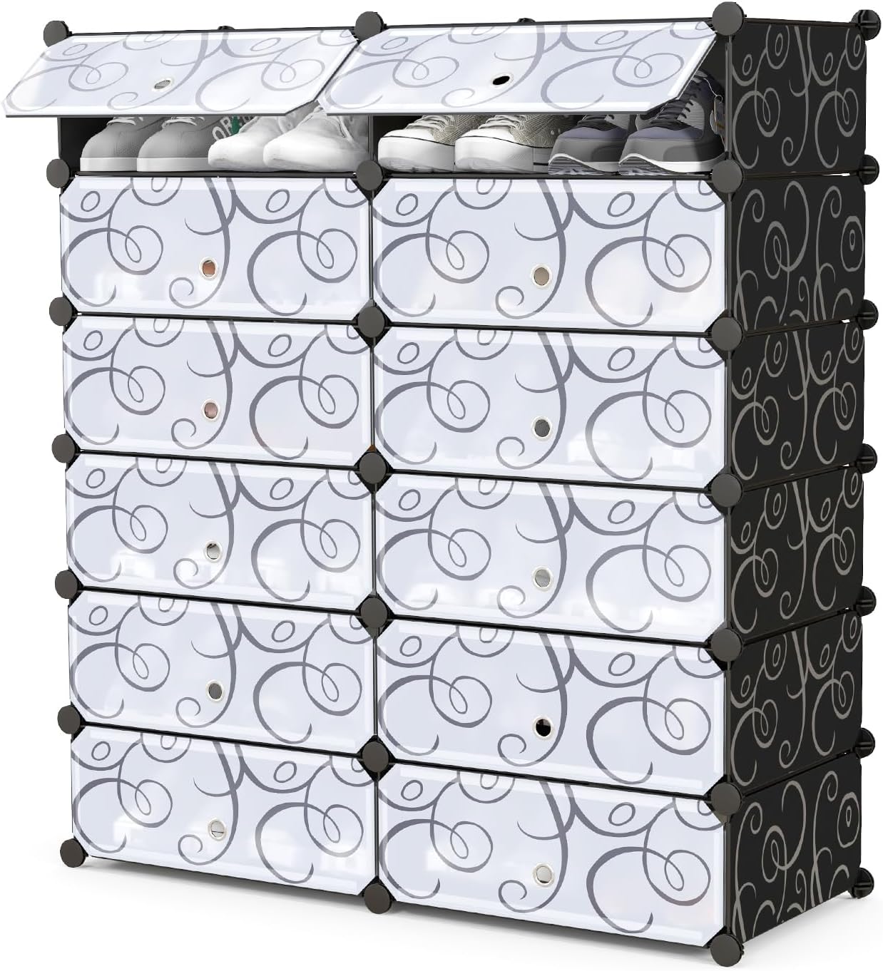 Amazon.com: COSTWAY Shoe Rack Organizer, 6 Tier Shoe Shelves with ...