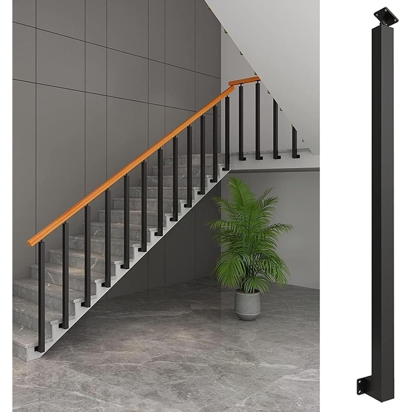 Buy Side ed Handrail Railing Pillar - Stair Balusters Post, 270 ...