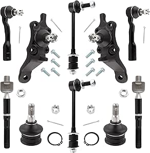 Amazon.com: BOXI (Set of 10) Front Upper Lower Ball Joints Sway Bar Links Inner Outer Tie Rods ...