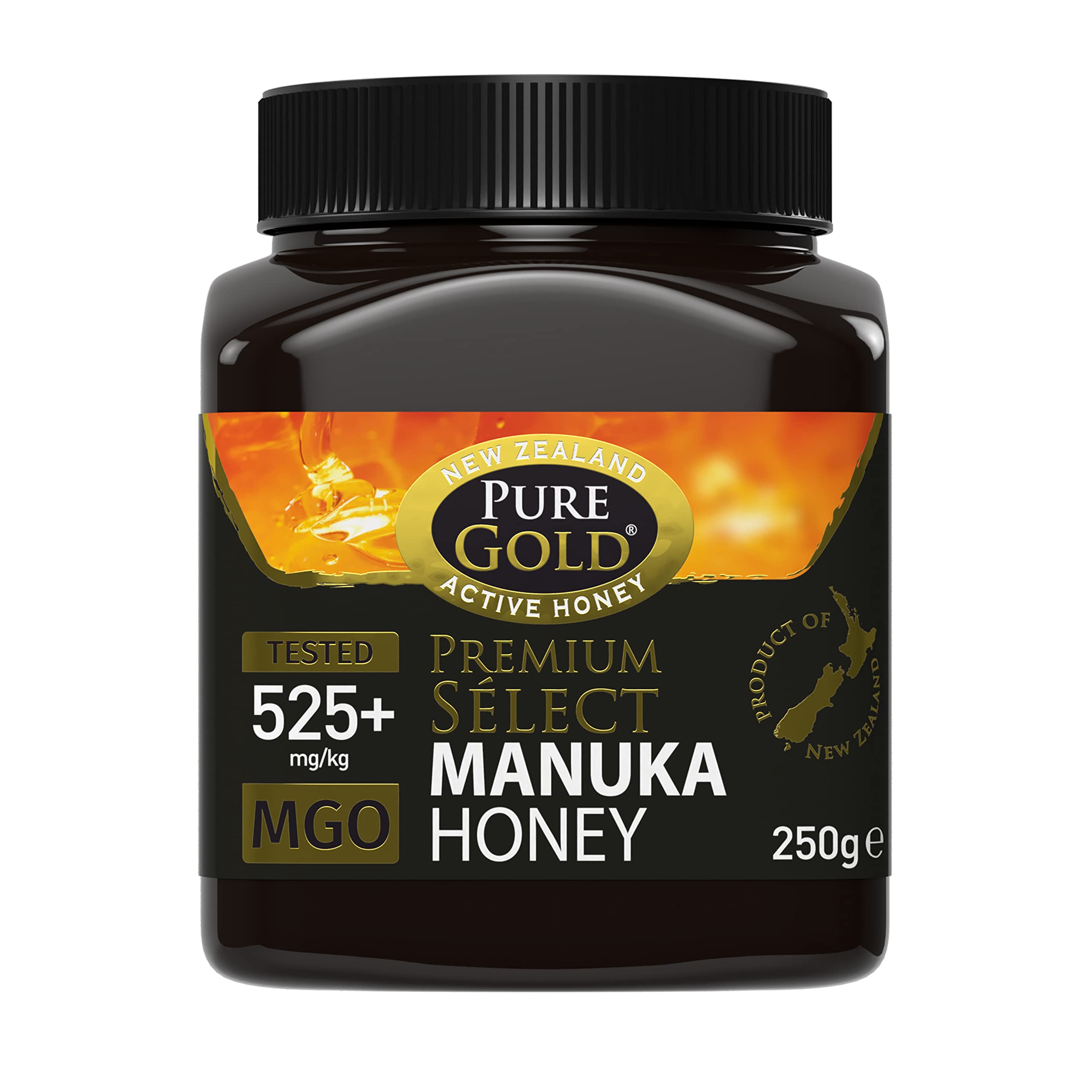 Buy Manuka Honey 525+ MGO Certified Pure Gold Premium Manuka Honey 250g ...