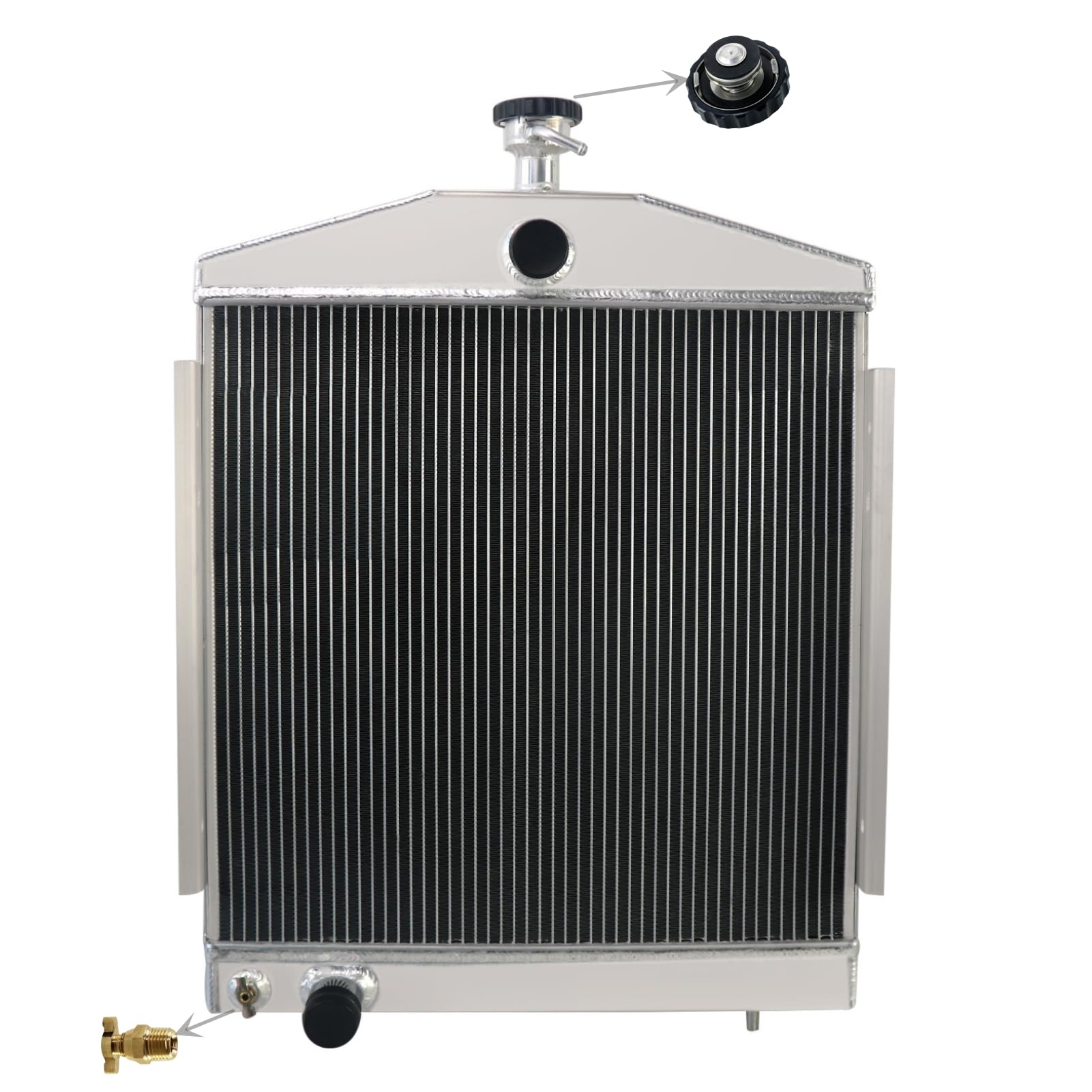 Amazon.com: Lizroodia Full Aluminum Tractor Radiator Compatible with ...