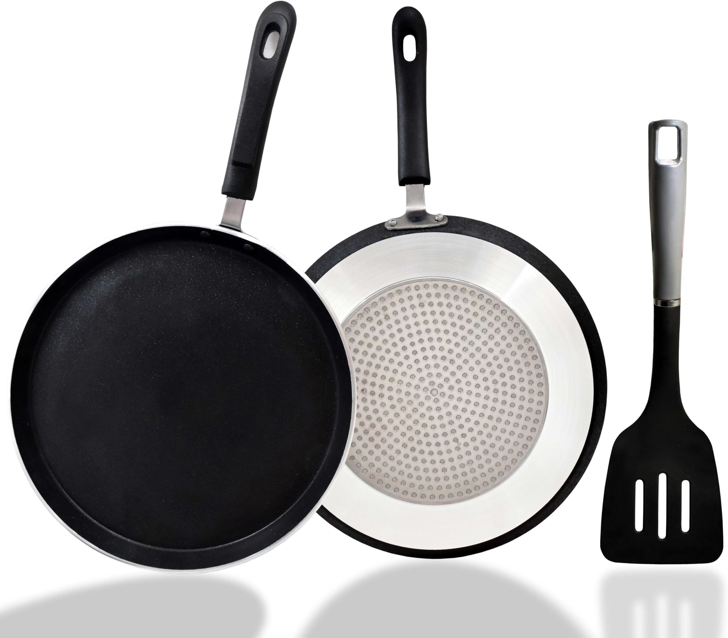 Amazon.com: Aluminum Nonstick Crepe Pan, 12” Non Stick Skillet Pan for ...