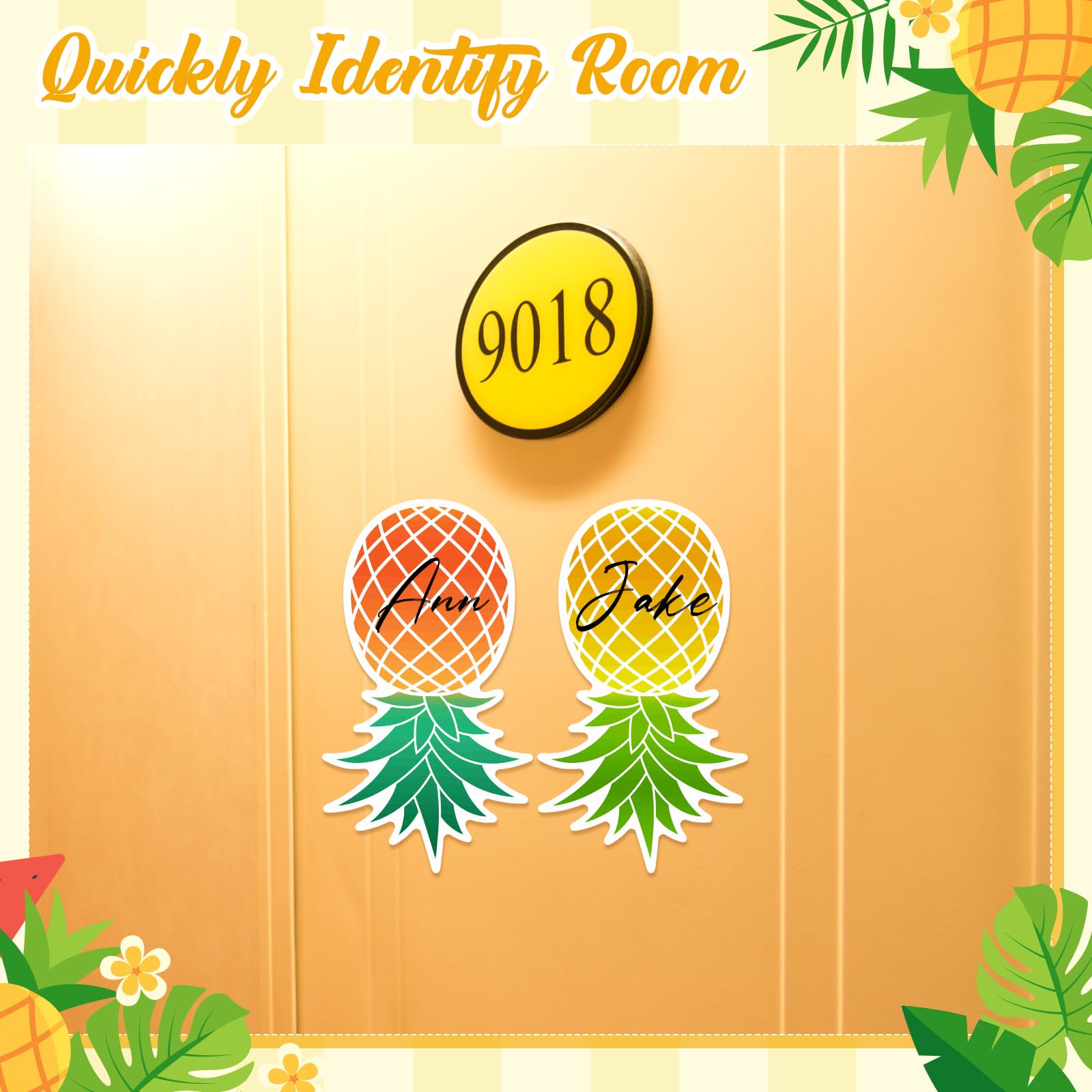 Snapklik.com : Copkim 2 Pcs Large Upside Down Pineapple Magnets For ...