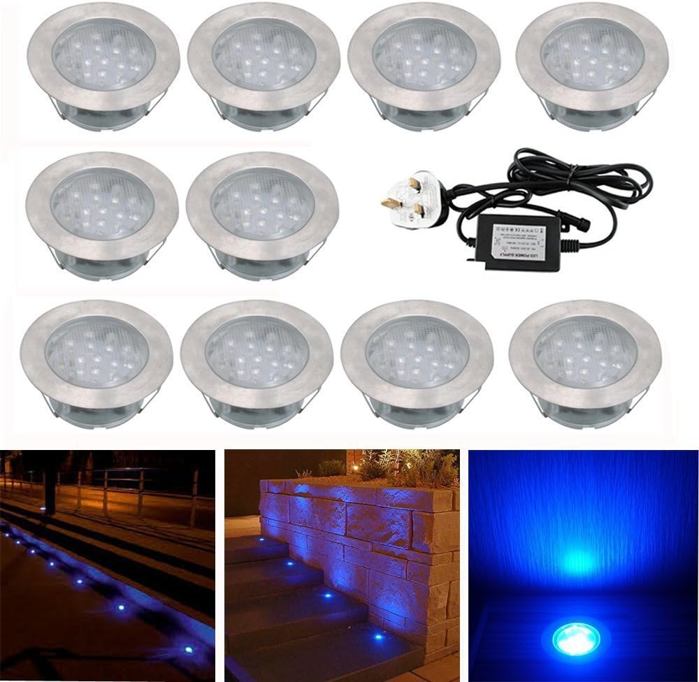 CHNXU 60mm Large Led Decking Lights Outdoor Low Voltage 12v IP67 1.5W ...