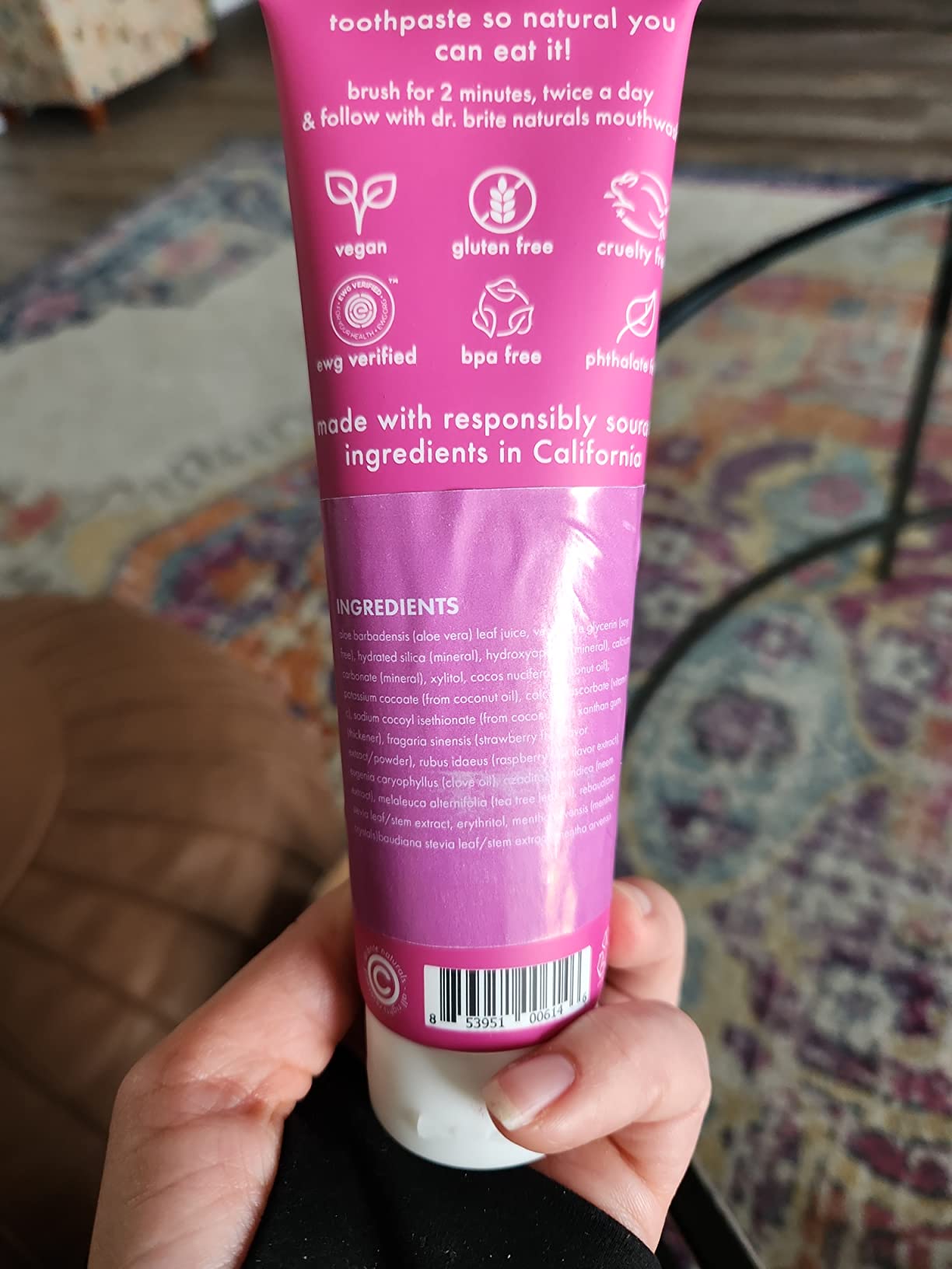 Amazon.com: Dr. Brite Kids Hydroxyapatite Toothpaste, Fluoride and ...