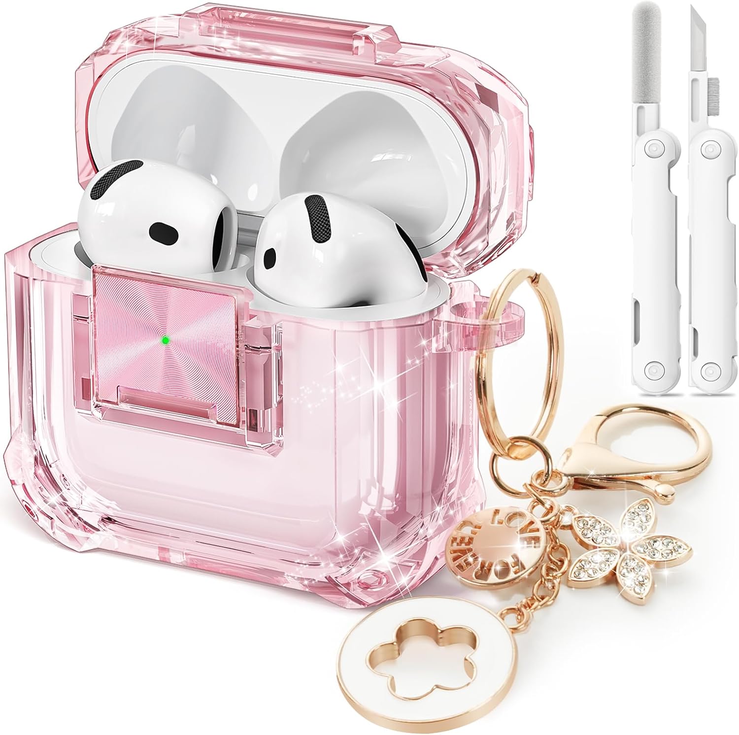 Amazon.com: with Safety Lock for Airpods 4 Case 2024,Clear Cases ...