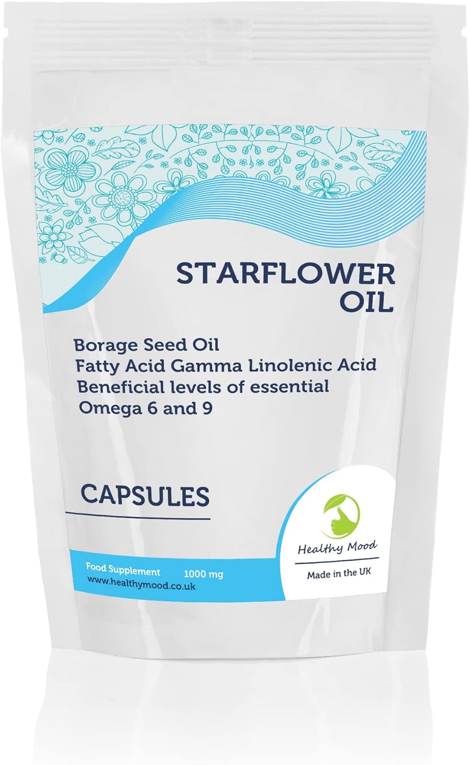 STARFLOWER Oil Borage Seed Oil Linolenic Acid 1000mg GLA 250 Capsules ...