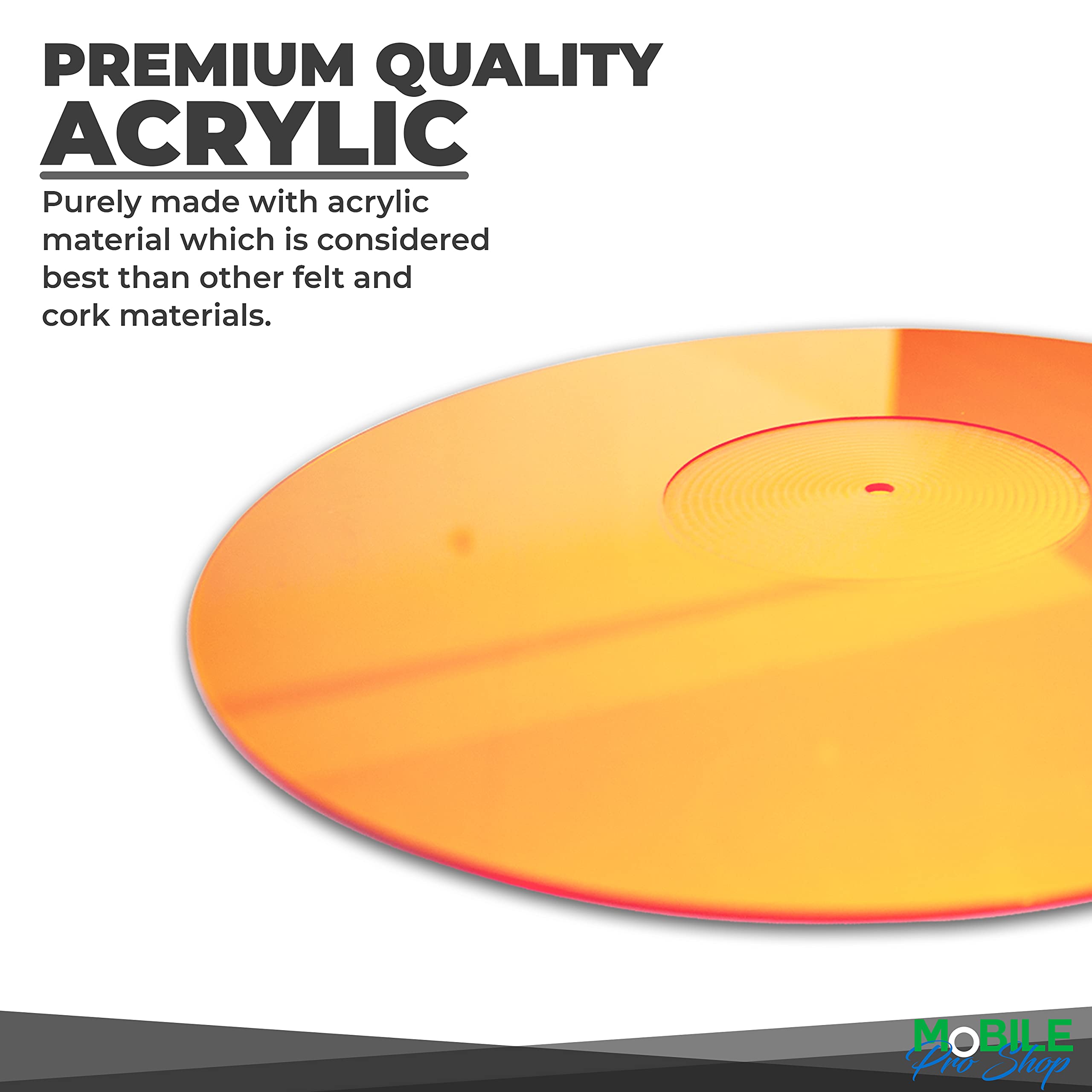 Snapklik.com : Mobile Pro Shop Acrylic Turntable Mat - Acrylic Slipmat ...