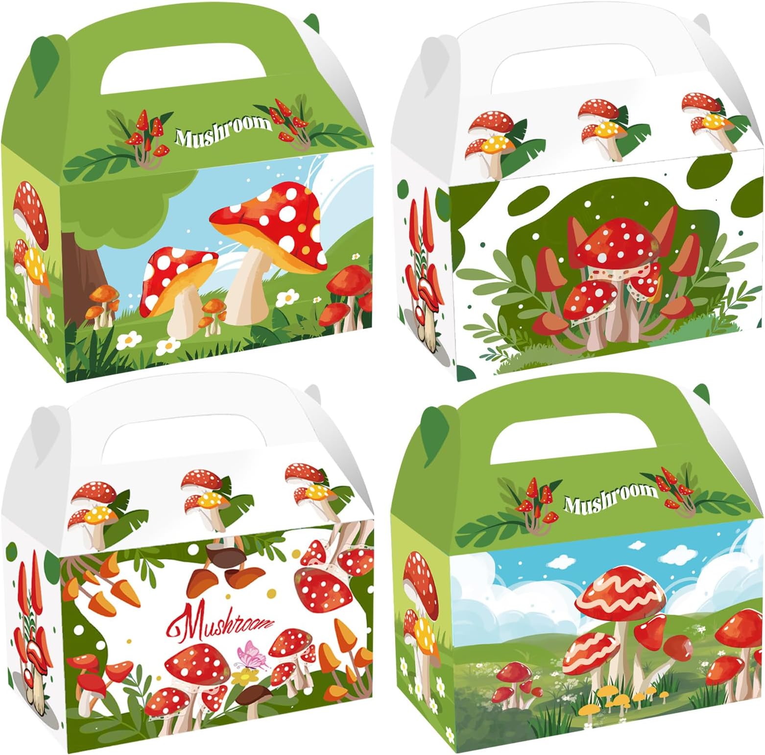 Amazon.com: Cieovo 24 Pack Mushroom Party Paper Gift Boxes, Mushroom ...