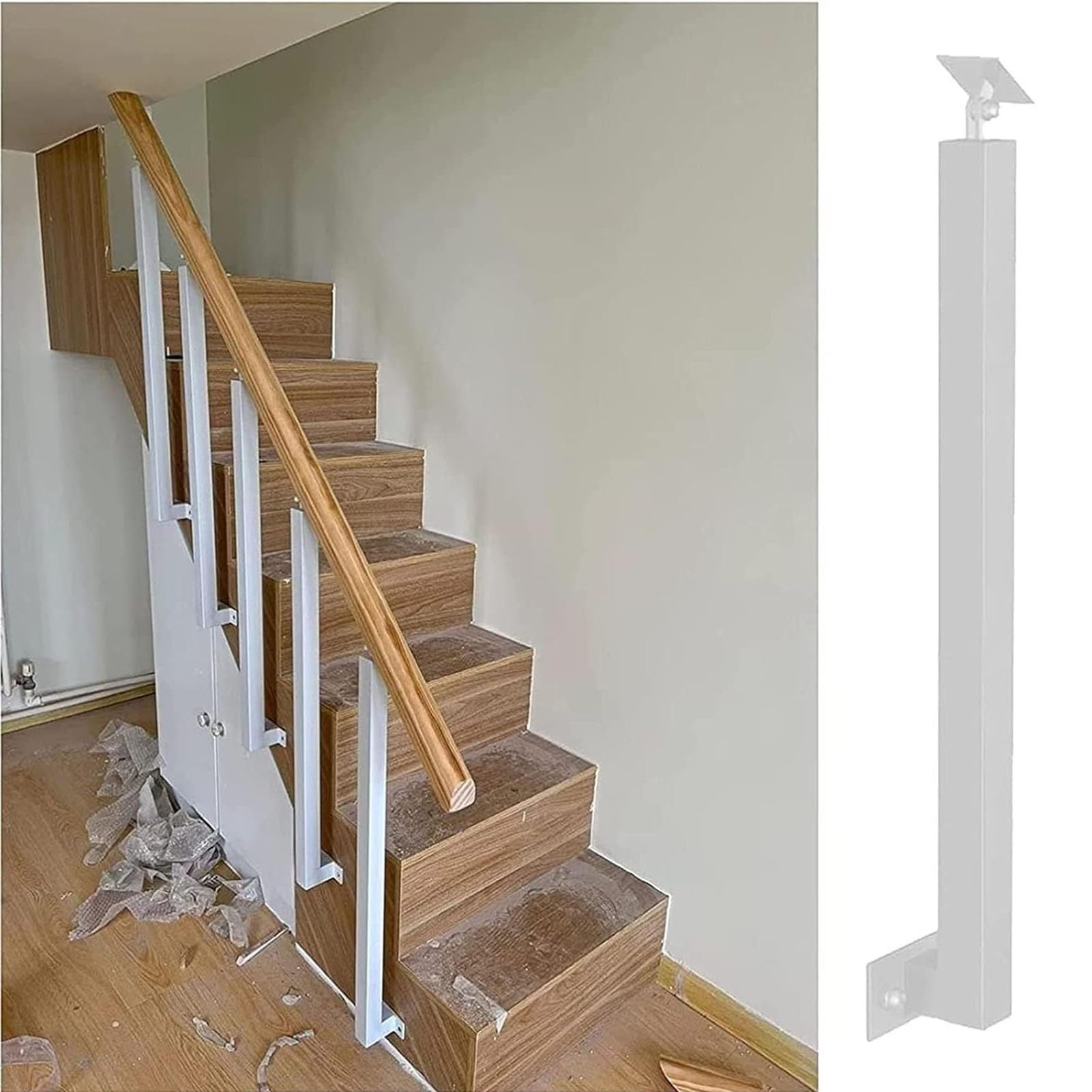 Side Mount Stair Railings Kit, 3 Colours Heavy Duty Balusters Spindles ...