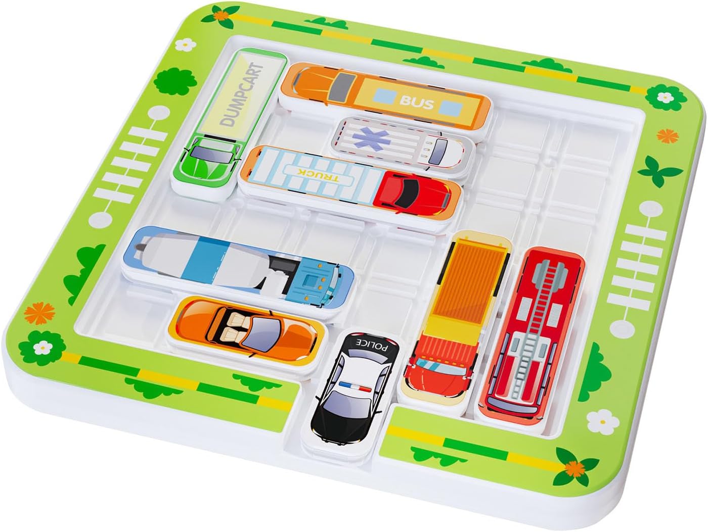 Amazon.co.jp: VARMHUS 磁石式駐車場パズル 360問に挑戦 15車 マグネット駐車場おもちゃ 知育玩具 磁気スライド車のおもちゃ 知育ゲーム 初心者から上級者まで楽しめる ...