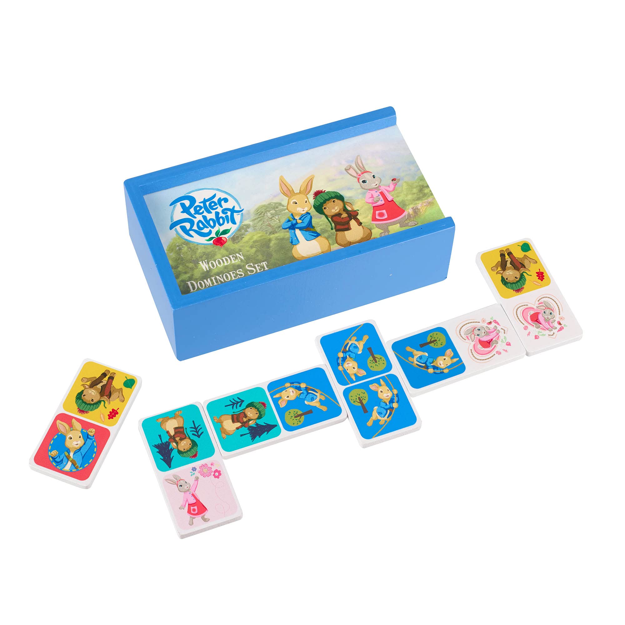 Peter Rabbit Toys Wooden Dominoes Set for Kids - Educational Toys for 3 ...