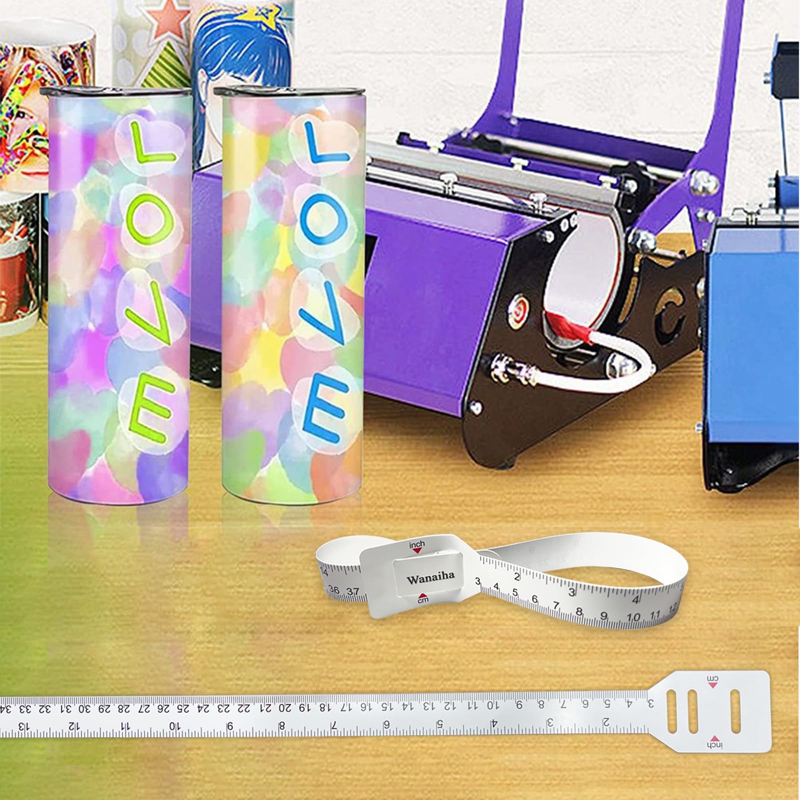 Snapklik.com : 2 Pack Tumbler Width Measurer - Accurately Measure ...