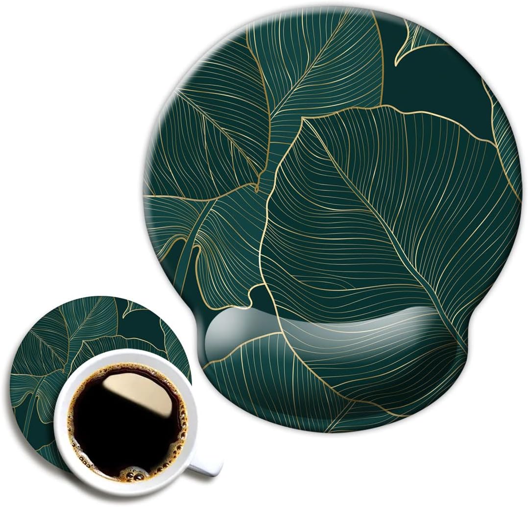 Amazon.com: DOOKE Ergonomic Mouse Pad with Wrist Support and Coaster ...