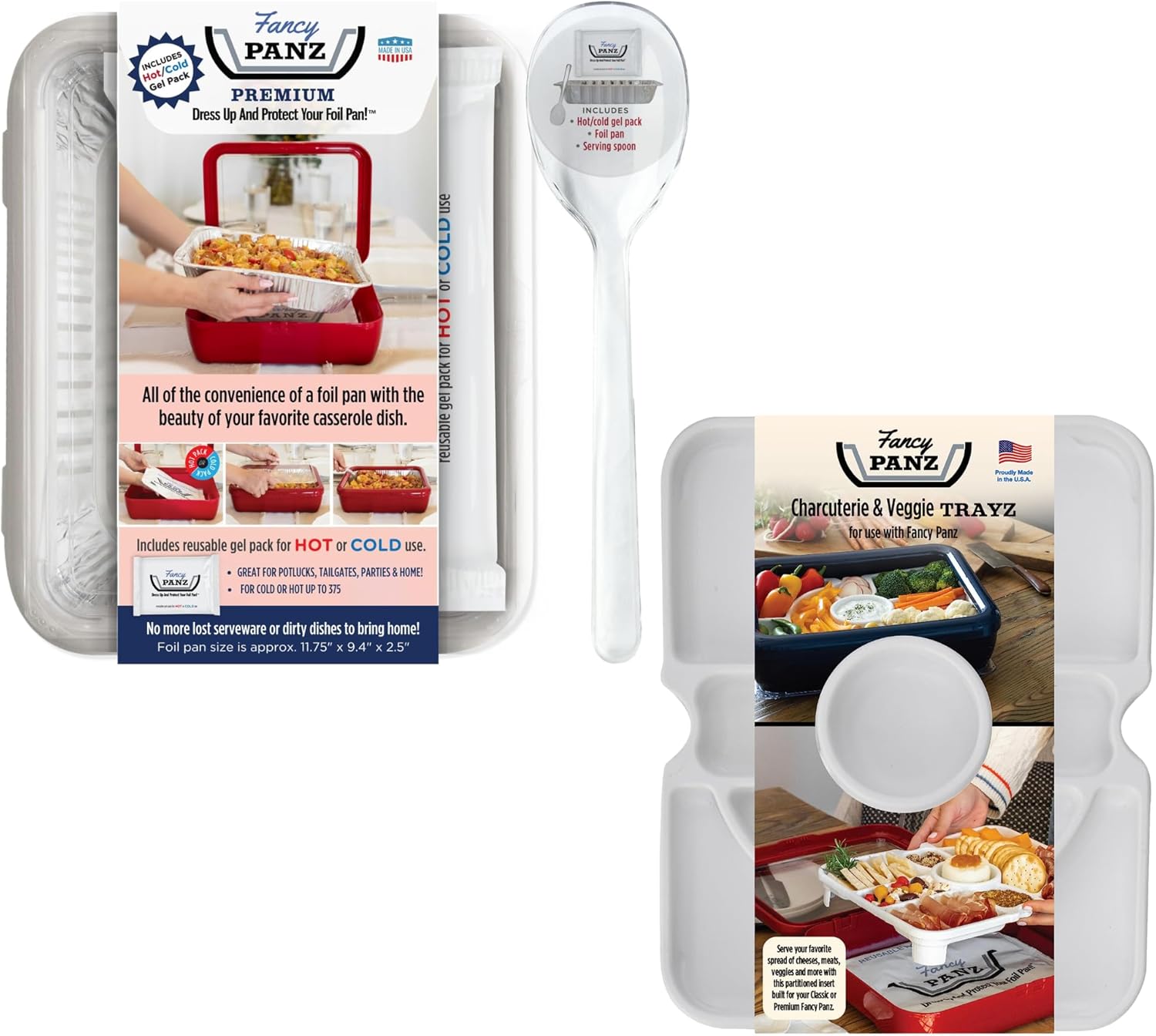 Amazon.com: Fancy Panz Bundle, White Premium Fancy Panz + Charcuterie ...