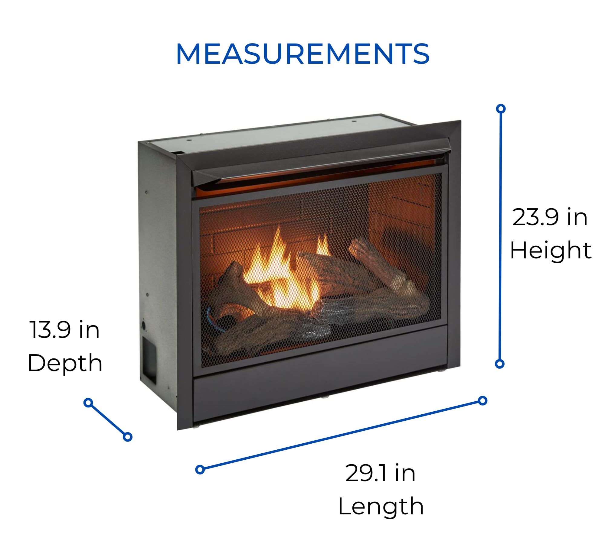 Gas Fireplace Insert Dimensions