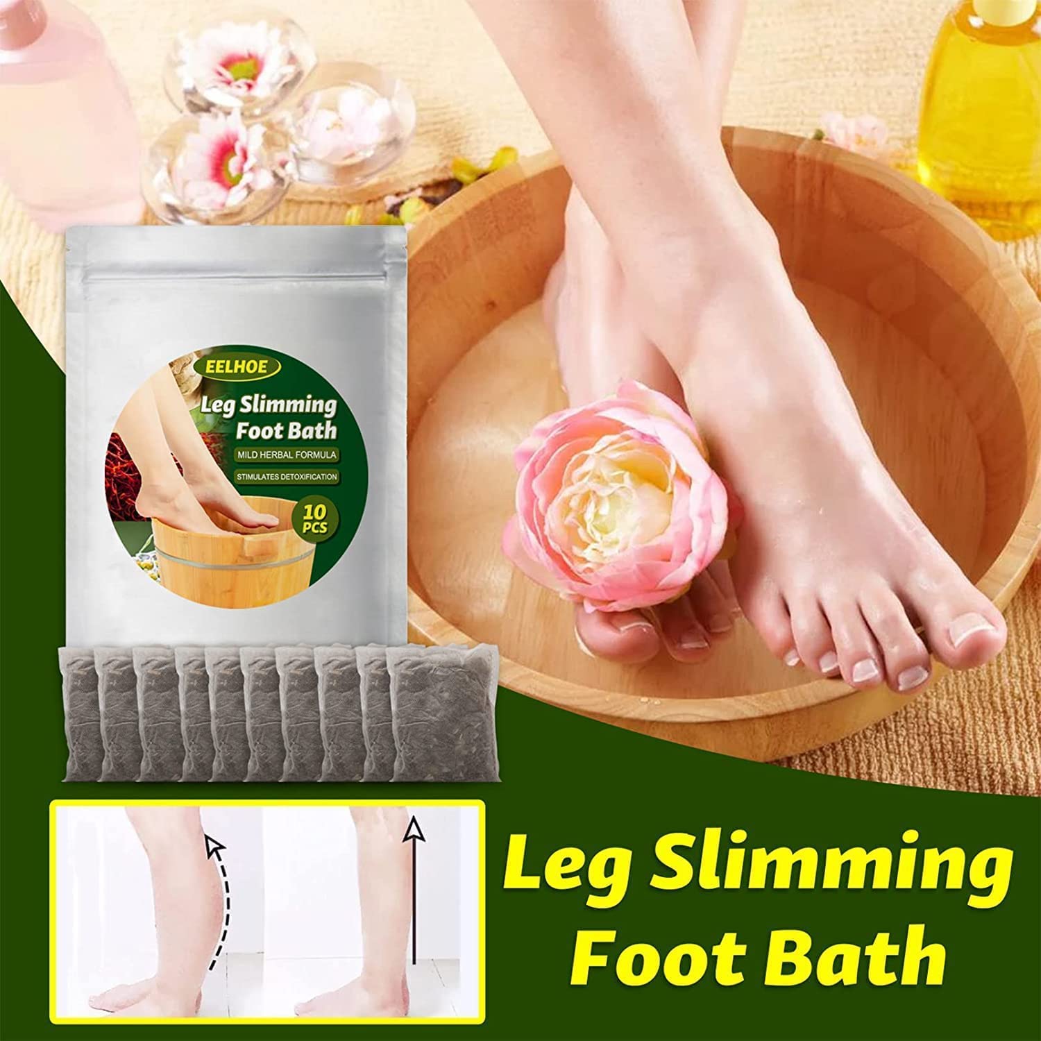 Buy 10pcs Lymphatic Drainage Ginger Foot Soak Ginger Foot Bath For buy-10pcs-lymphatic-drainage-ginger-foot-soak-ginger-foot-bath-for