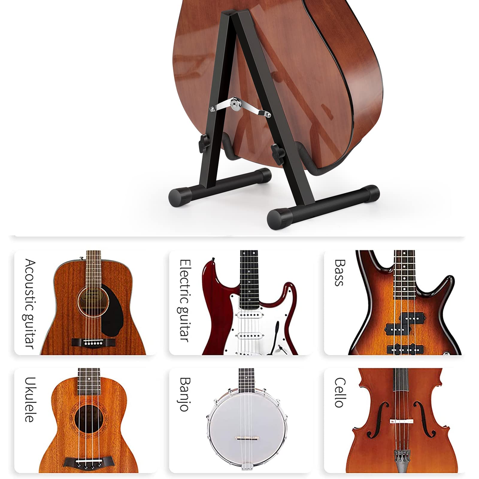 Acoustic Guitar Stand Buy Camwood Electric Guitar Stand Folding A-Frame ...