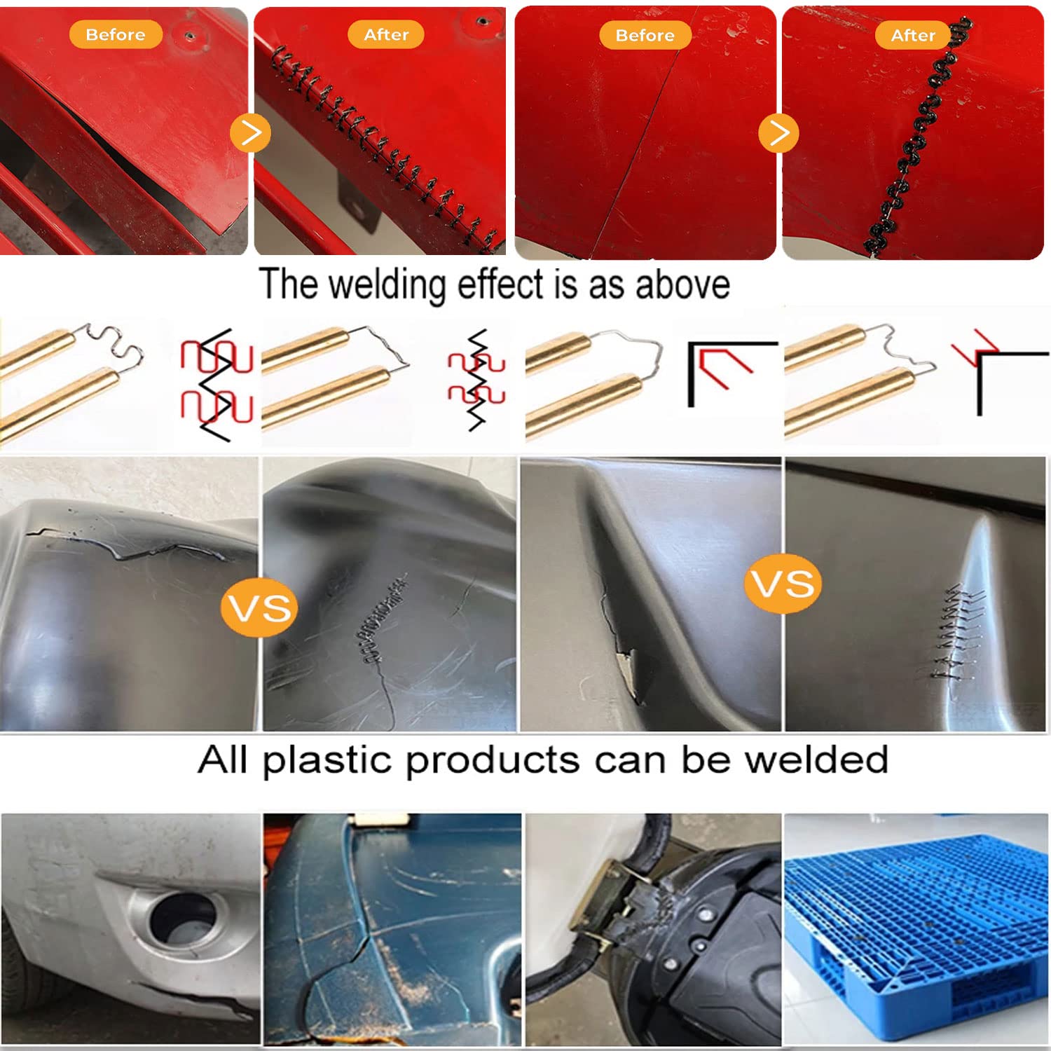 Snapklik.com : Plastic Welding Machine Car Bumper Repair Kit,Hot ...
