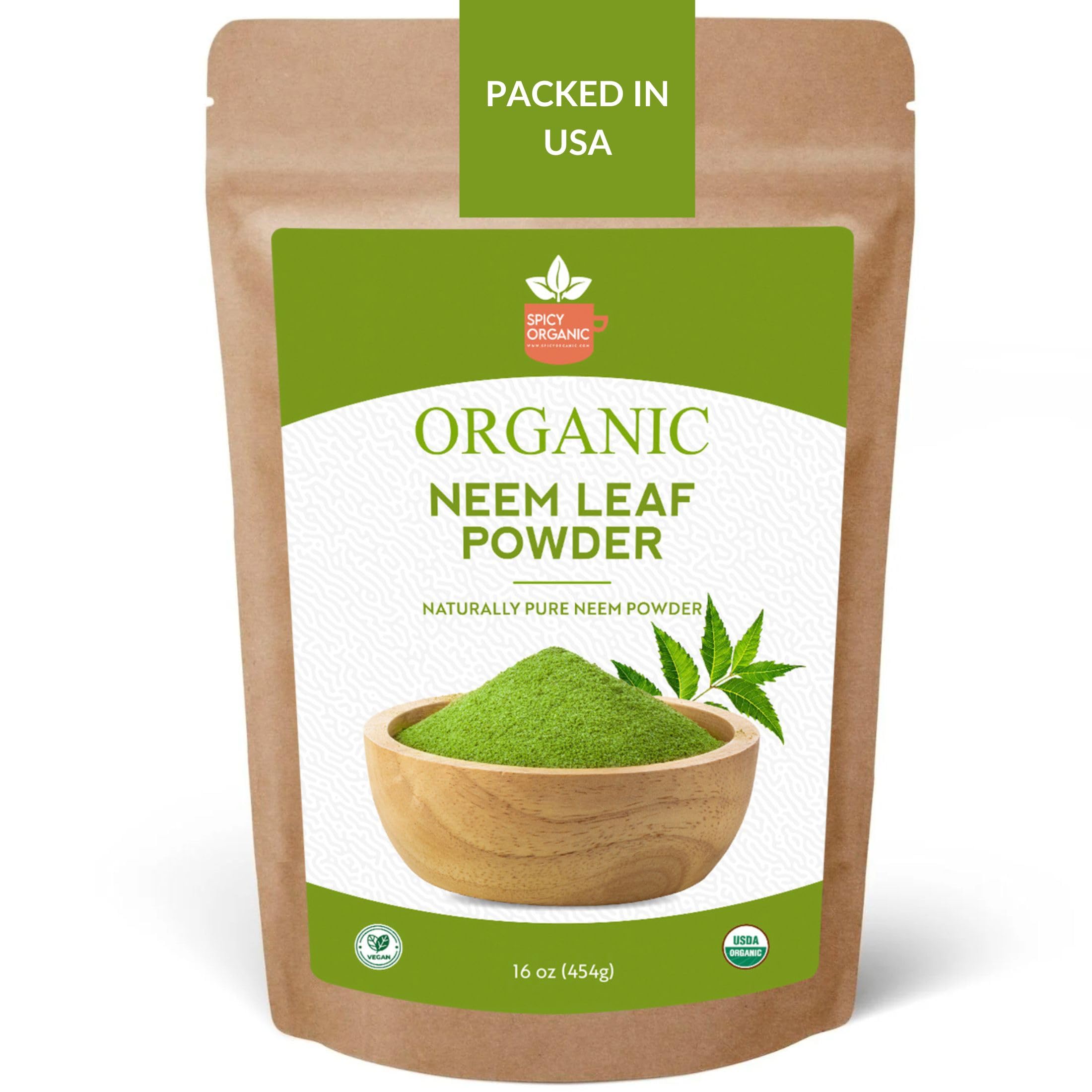 Amazon.com: SPICY ORGANIC Neem Powder – 16 oz. - Certified USDA Organic ...
