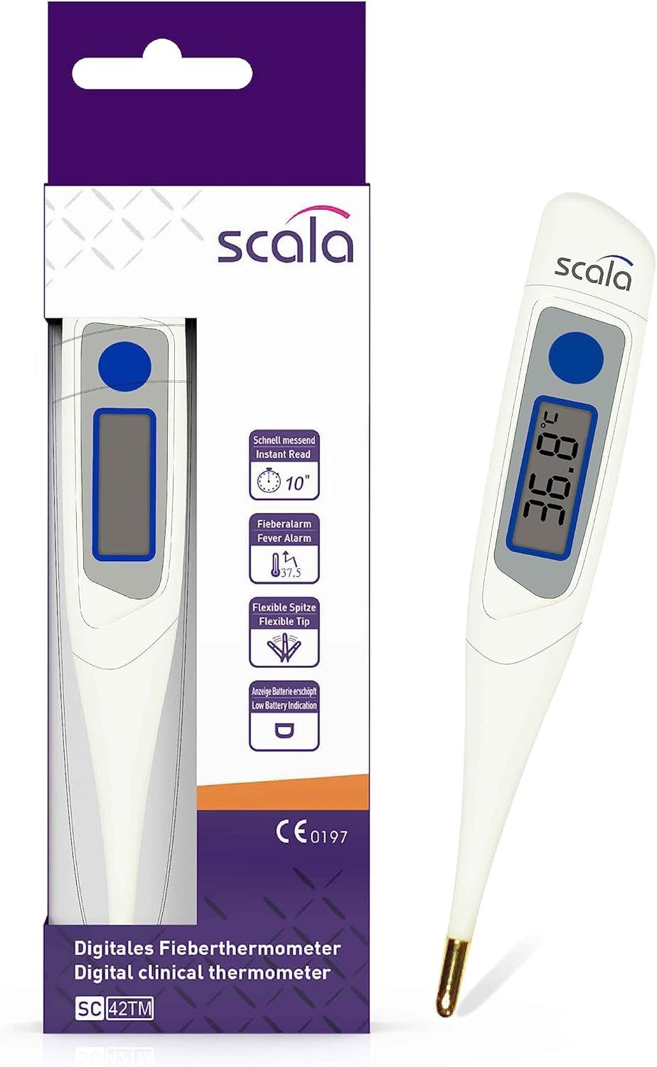 Scala Termometro Digitale per Febbre SC 42 TM Flex, Velocità 10 sec ...