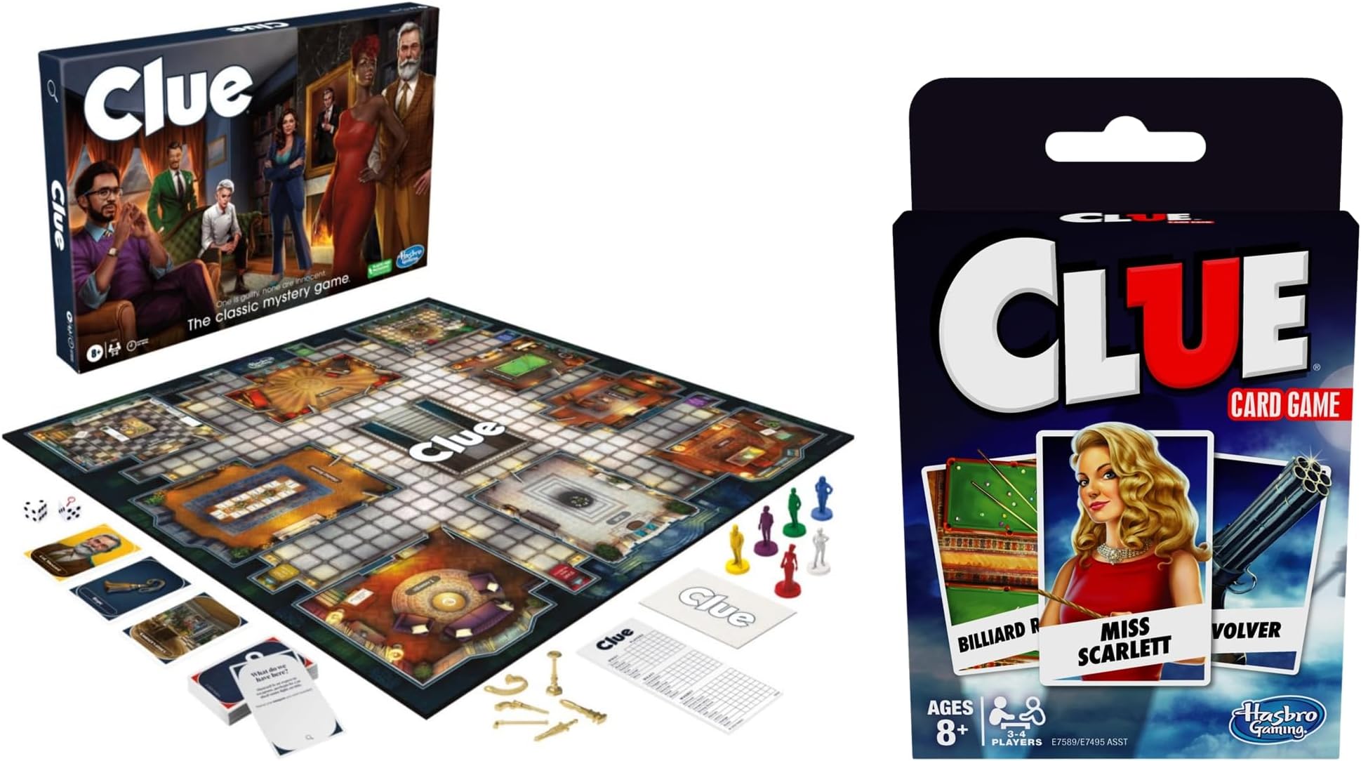 Buy Hasbro Gaming Clue Board Game, Reimagined Clue Game for 2-6 Players ...