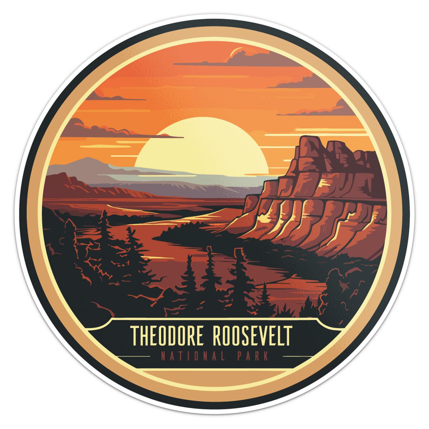 Amazon.com - Theodore Roosevelt National Park Sticker - Waterproof ...