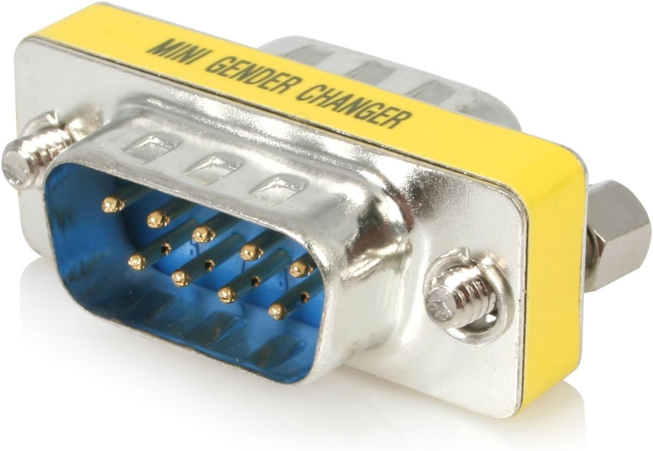 MHP® Gender Changer DB9M to DB9M Adapter 9 Pin Serial RS232 D-SUB ...